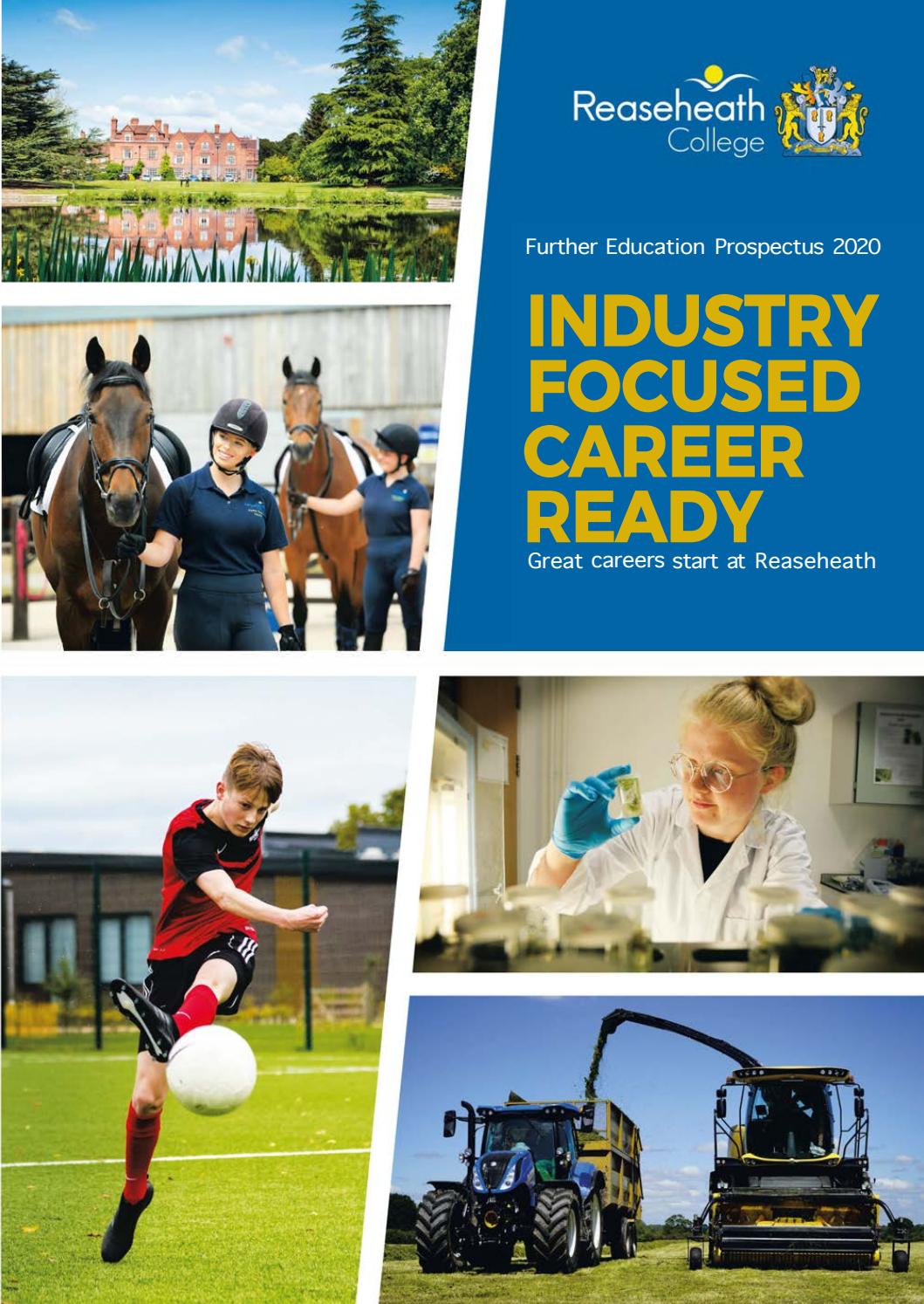 Reaseheath College Prospectus 2019/20 by Reaseheath College - Issuu