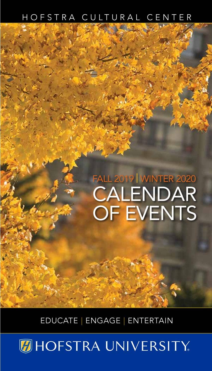 Fall 2019 Calendar of Events - Hofstra Cultural Center by Hofstra ...