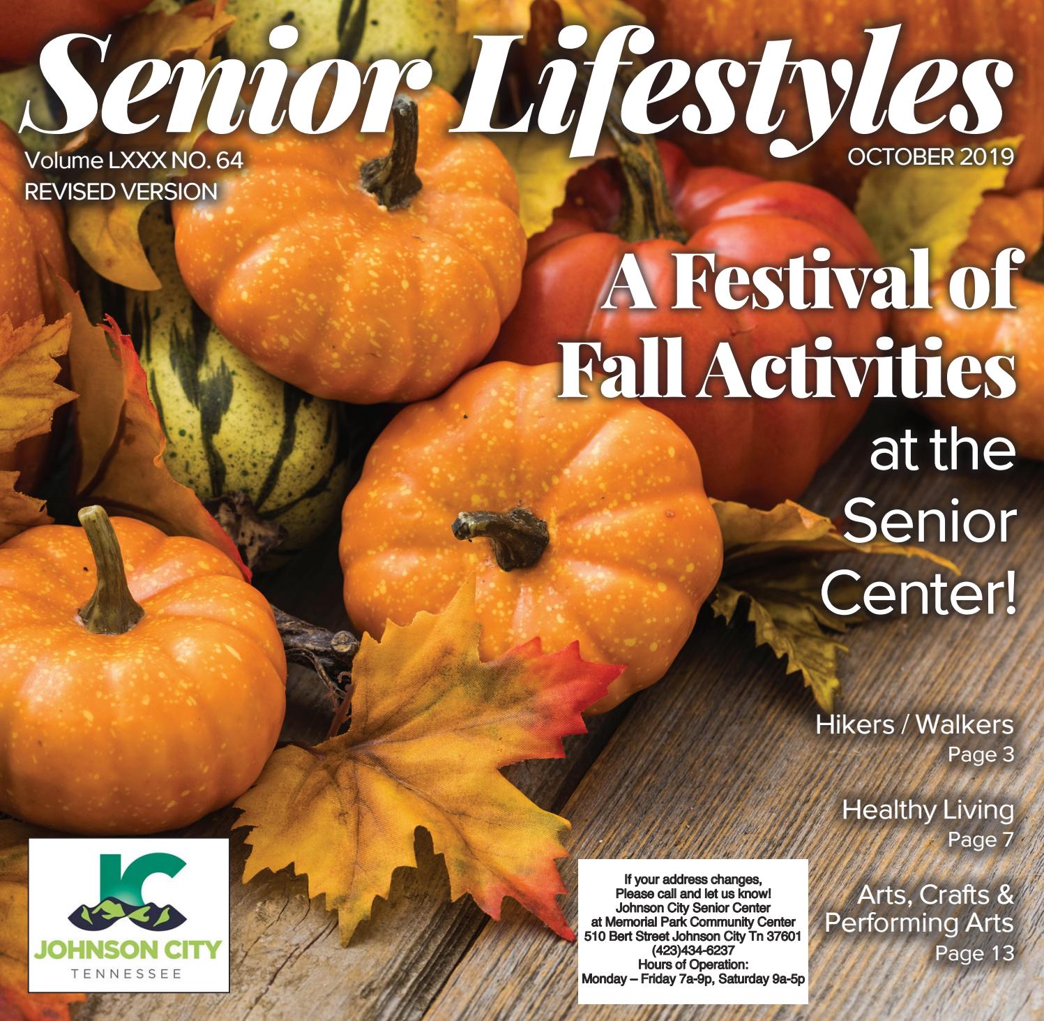 Senior Lifestyles Newsletter - October 2019 by City of Johnson City - Issuu