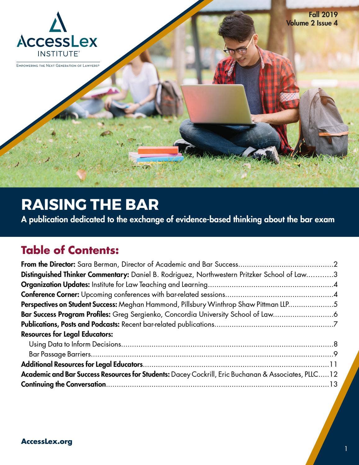 Raising the Bar: Vol. 2 - Issue 4 by AccessLex Team - Issuu