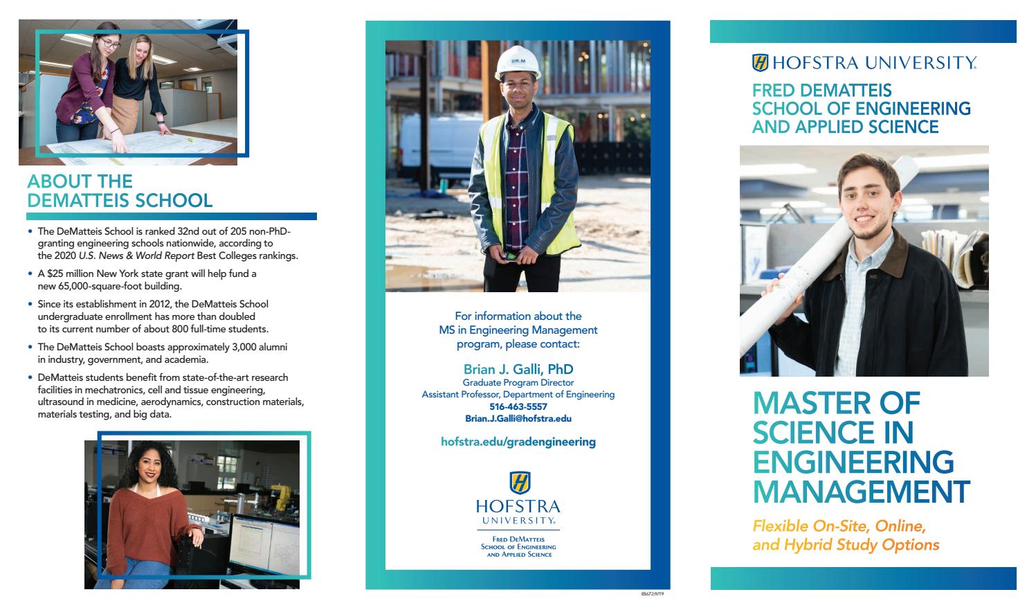 Master of Science in Engineering Managment by Hofstra University - Issuu