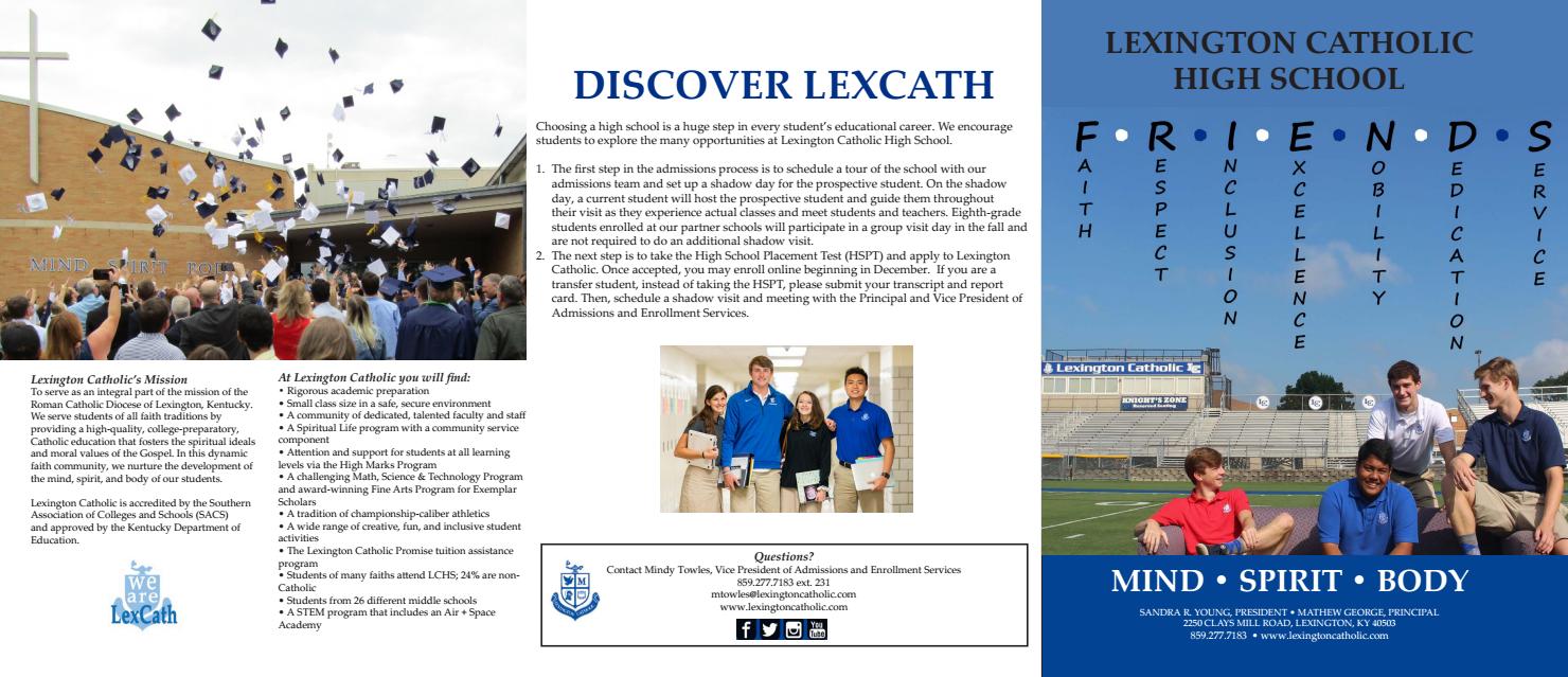 Lexington Catholic High School Admissions Brochure 2019 by Lexington ...