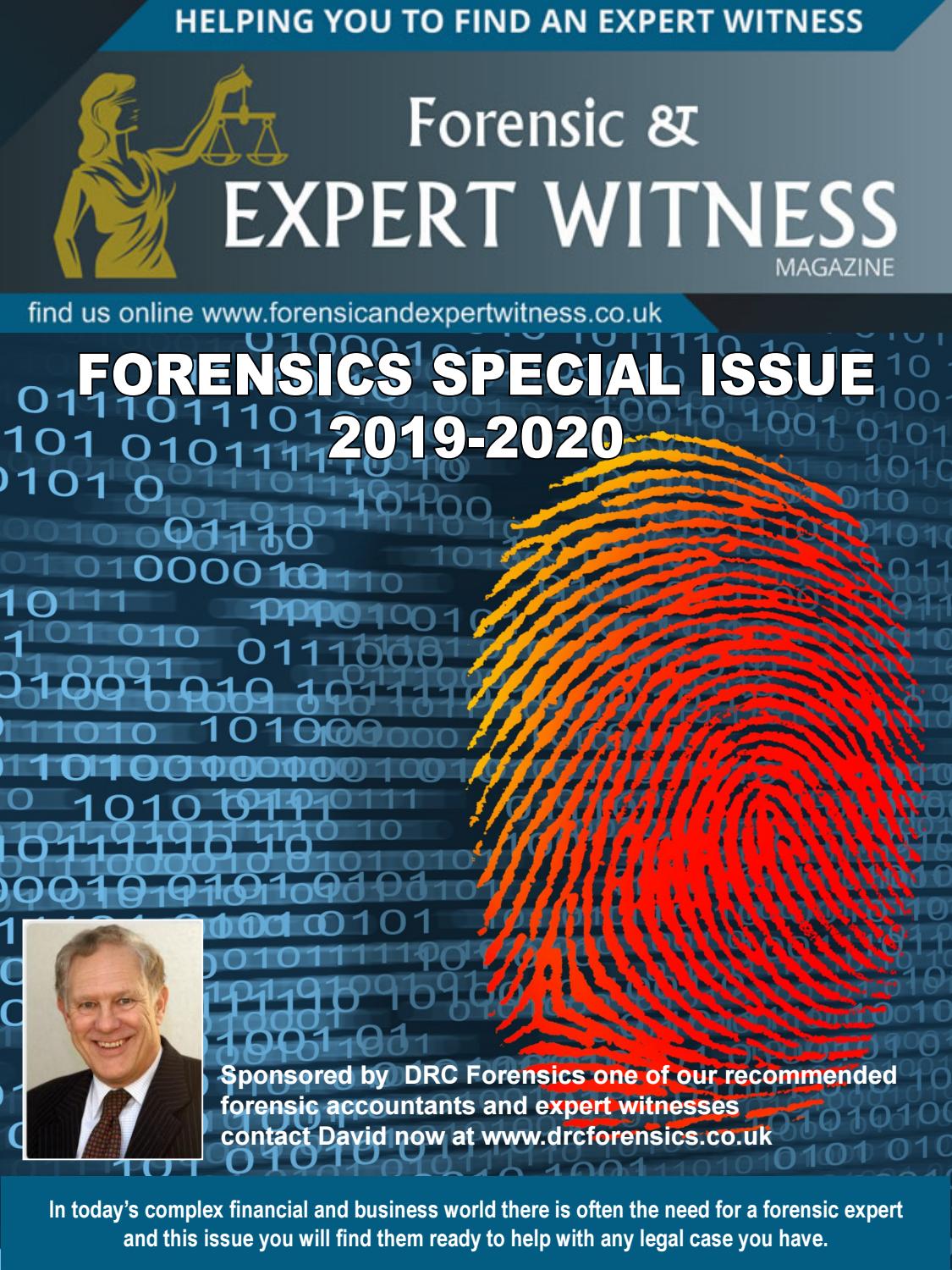 Forensic & Expert Witness Magazine, Forensics special issue by ...