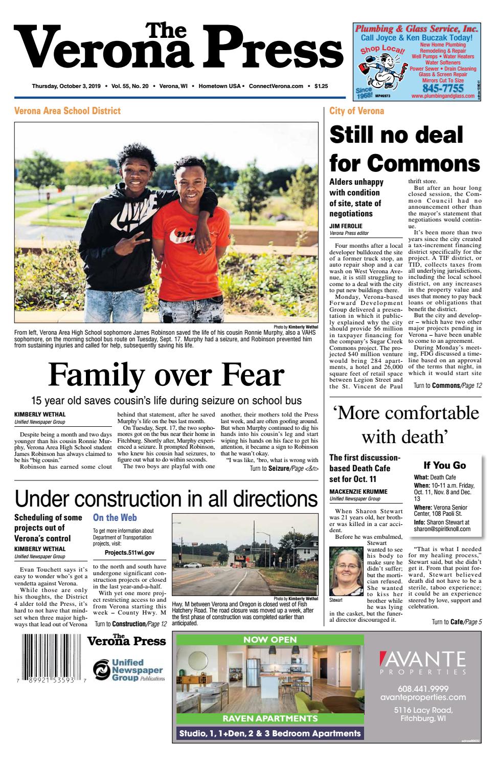 10/3/19 Verona Press by Woodward Community Media - Issuu