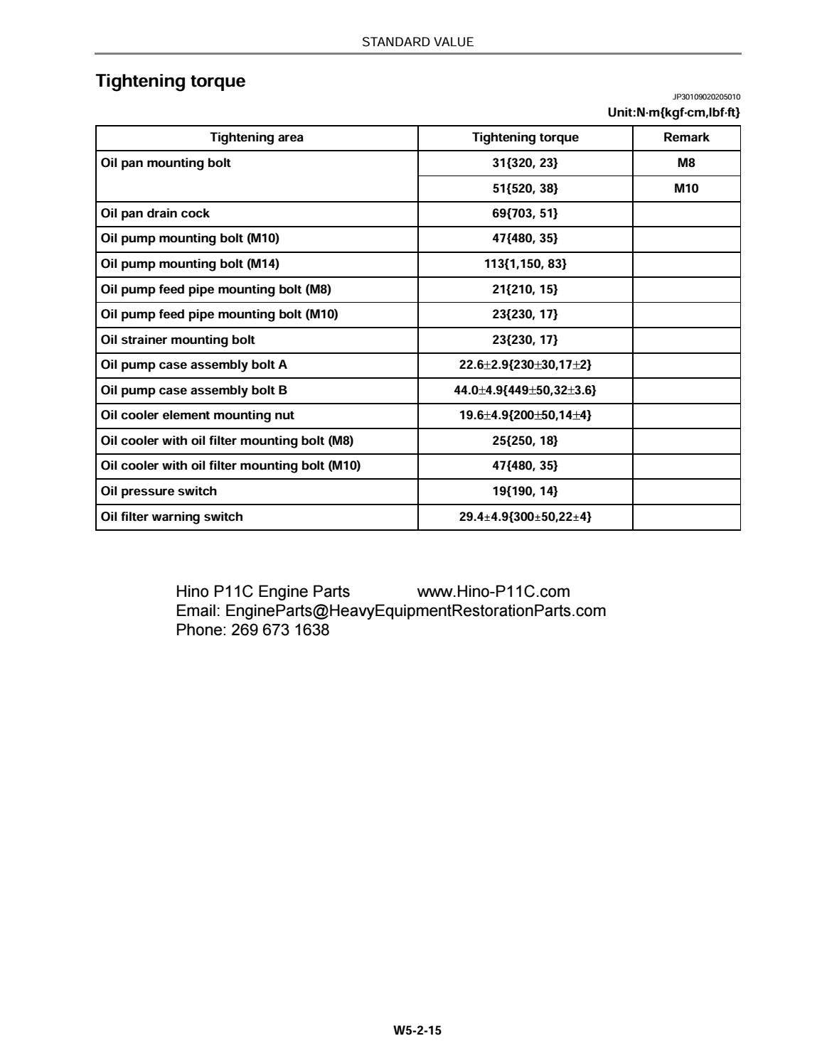 Hino P11c Engine Workshop Manual By Engineparts2 Issuu
