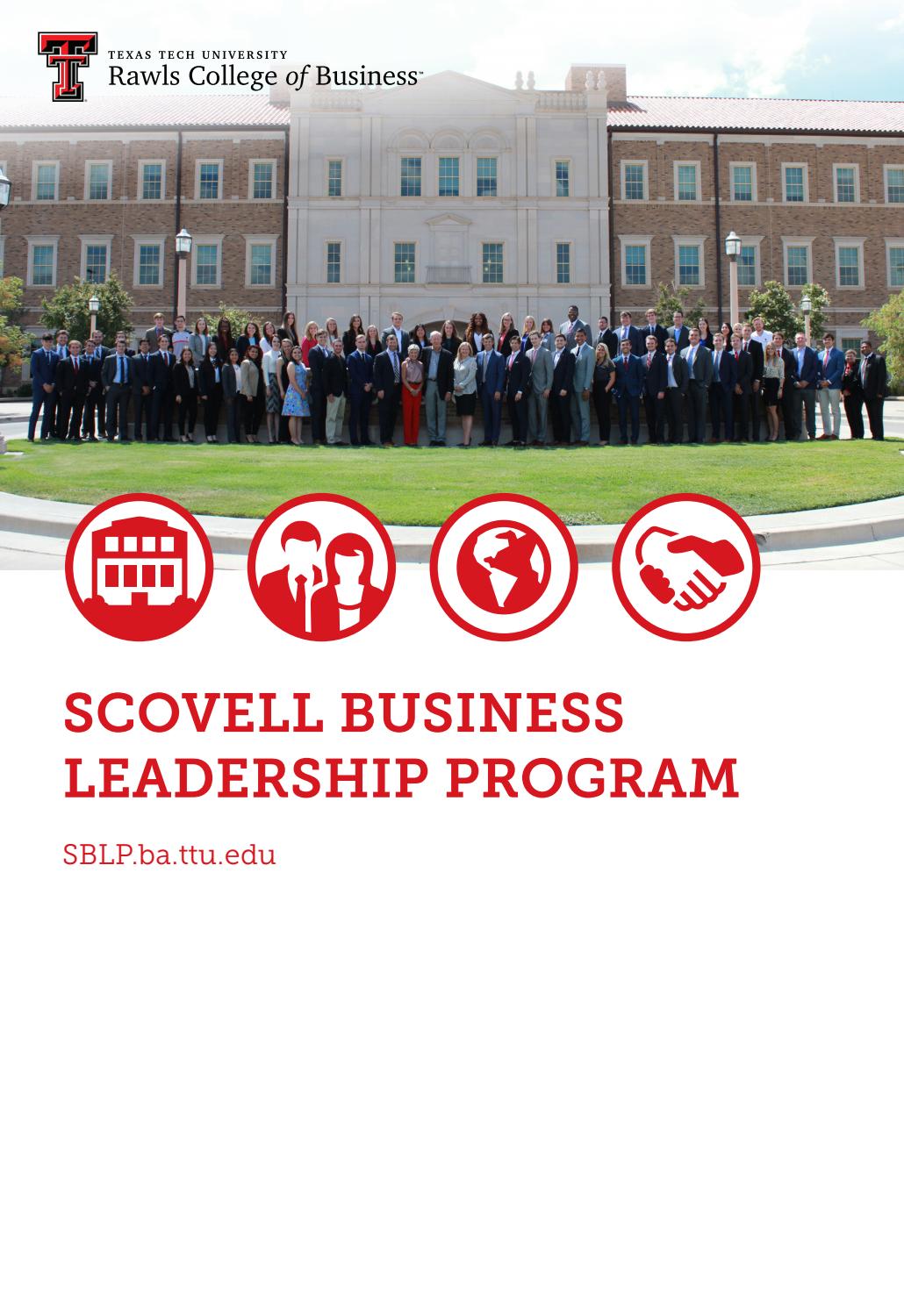 Scovell Business Leadership Program by Rawls College of Business - Issuu