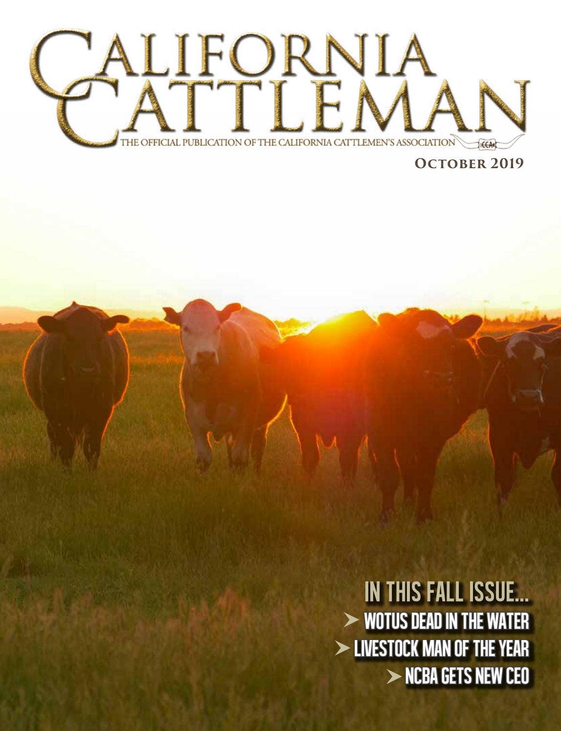 October 2019 California Cattleman magazine by California Cattleman - Issuu