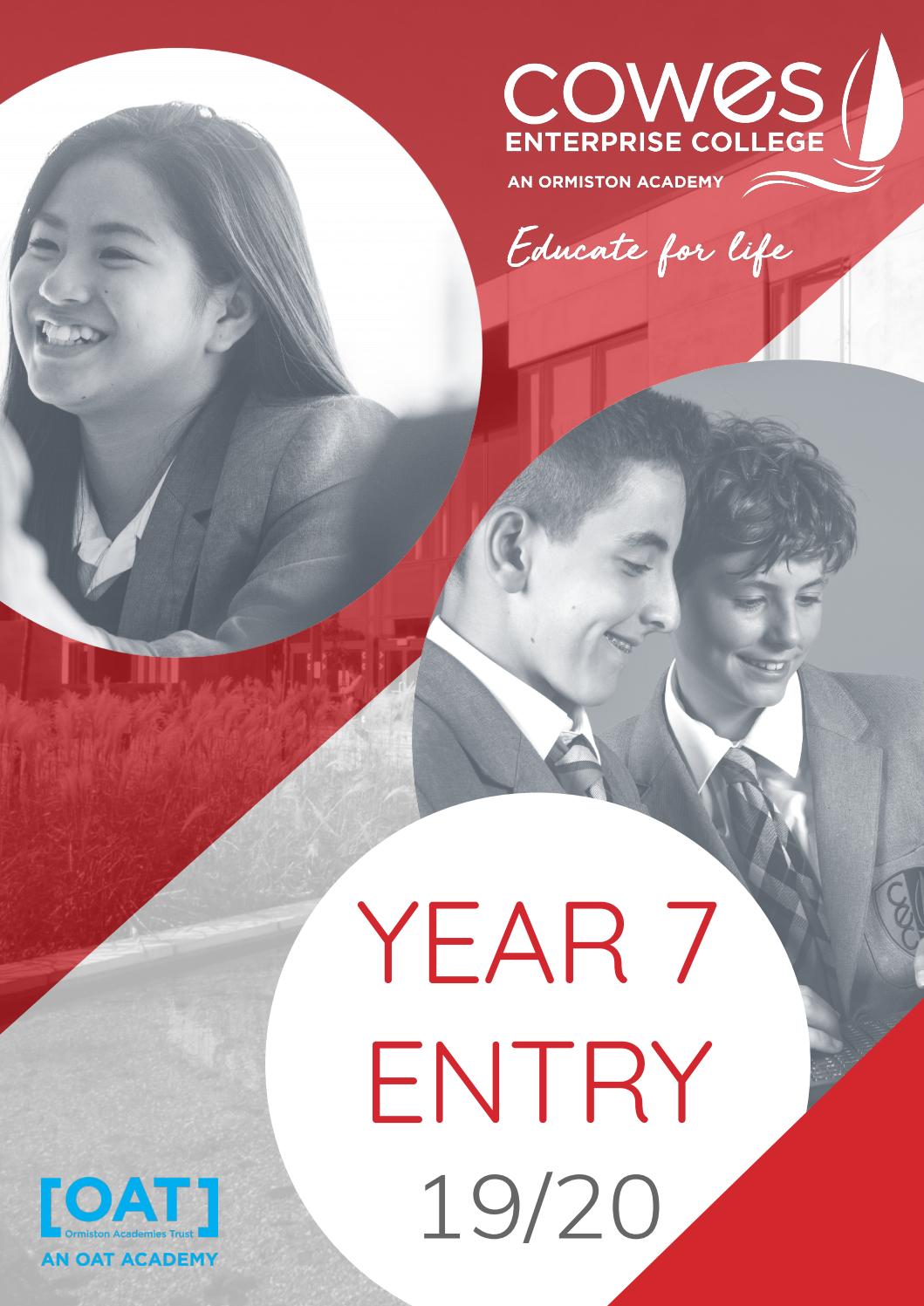 Cowes Enterprise College Year 7 Entry 2020 by Cowes Enterprise College ...
