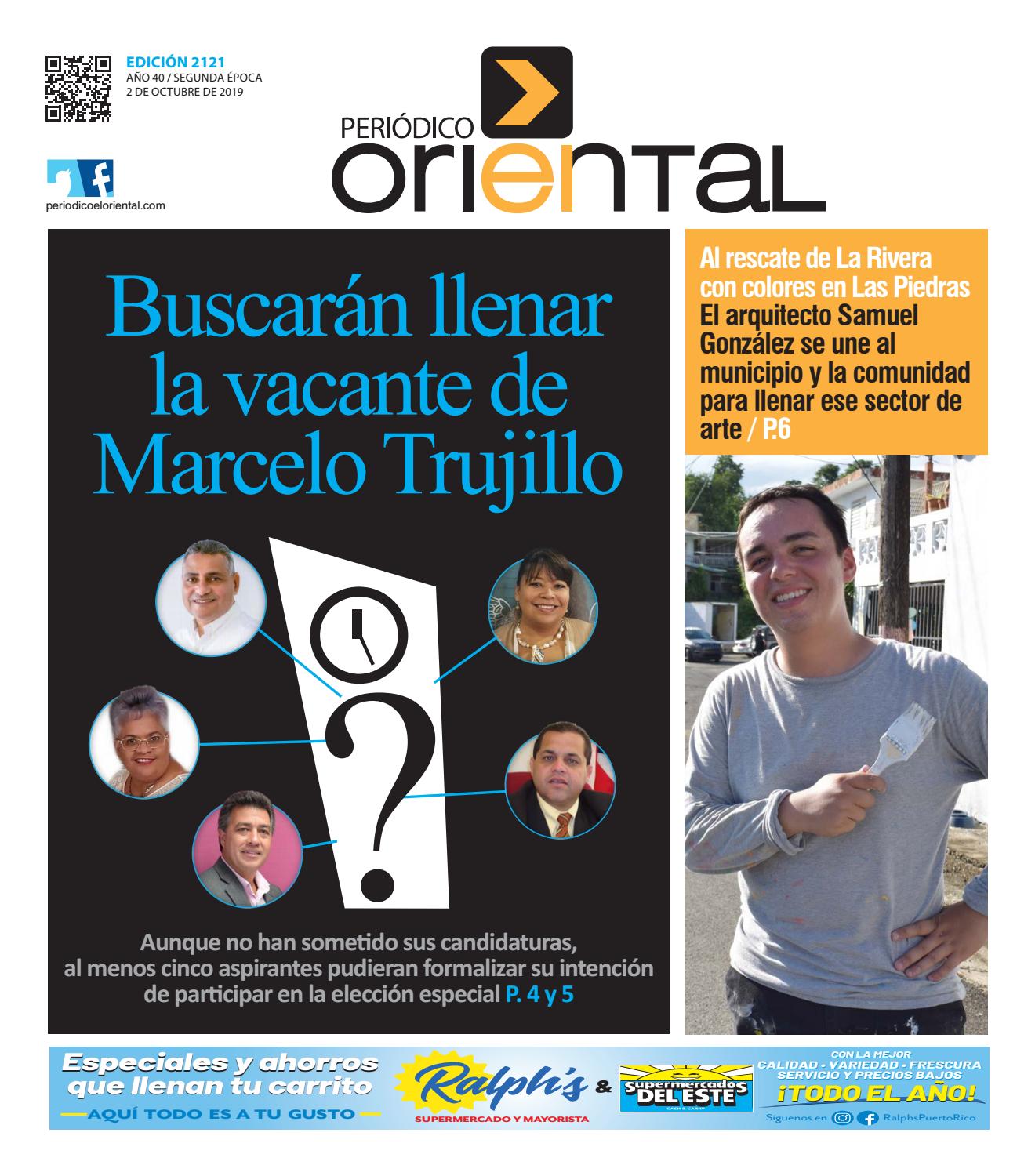 Periódico El Oriental | 2 de octubre de 2019 | EO 2121 by Periódico El Oriental - Issuu