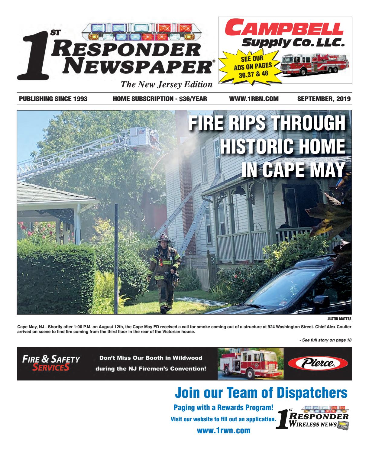 1st Responder News New Jersey September Edition by Belsito ...