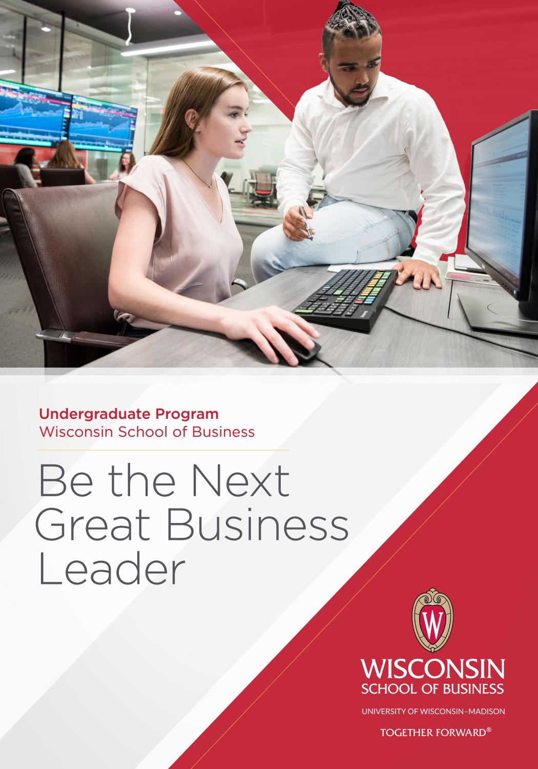 Wisconsin BBA Program Brochure by University of Wisconsin-Madison ...
