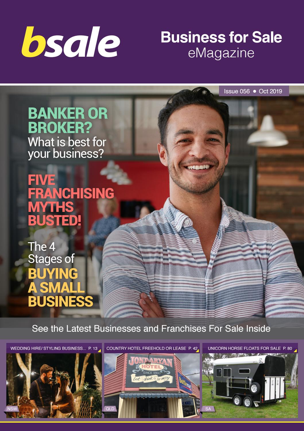 Business for Sale Magazine October 2019 by BSALE Australia - Issuu
