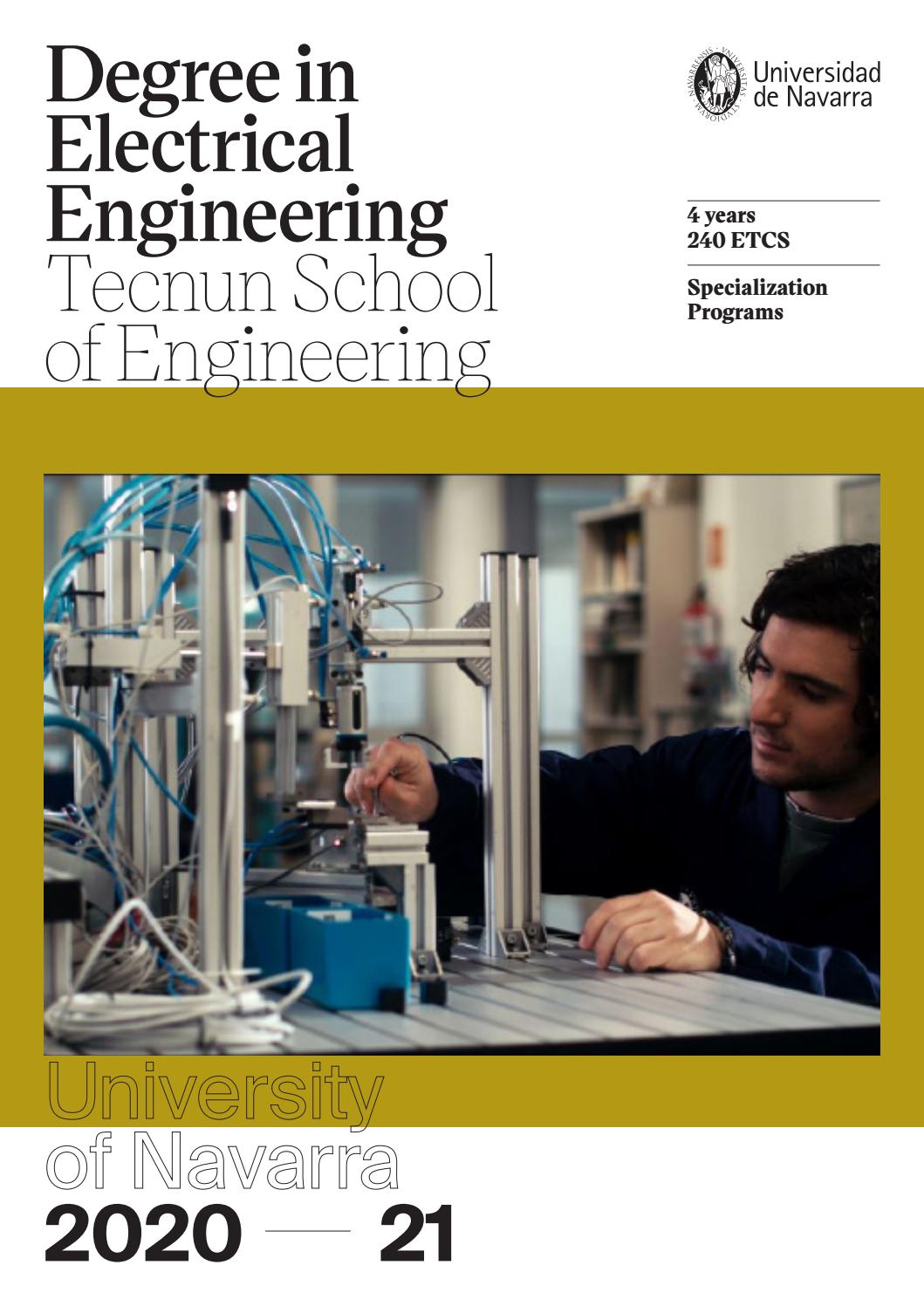 Degree in Electrical Engineering by universidaddenavarra - Issuu