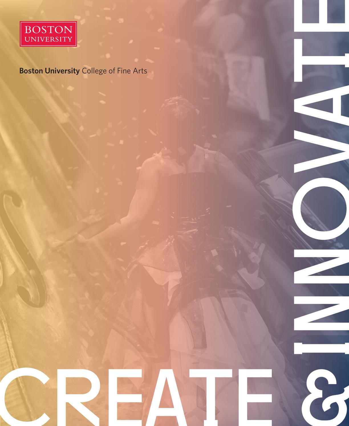 Create & Innovate at Boston University College of Fine Arts by Boston ...