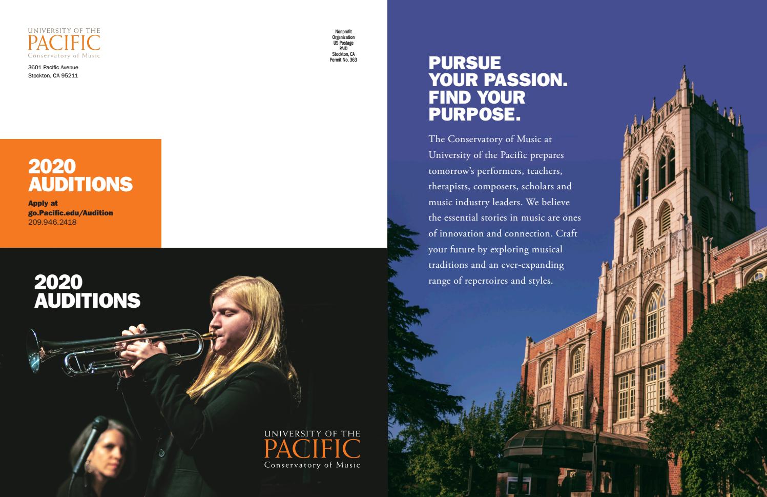 Music Auditions 2020 by University of the Pacific Conservatory of Music ...