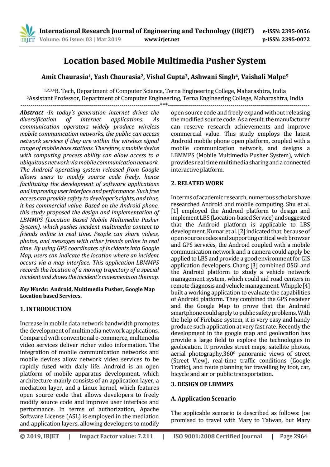 IRJET- Location Based Mobile Multimedia Pusher System by IRJET Journal ...