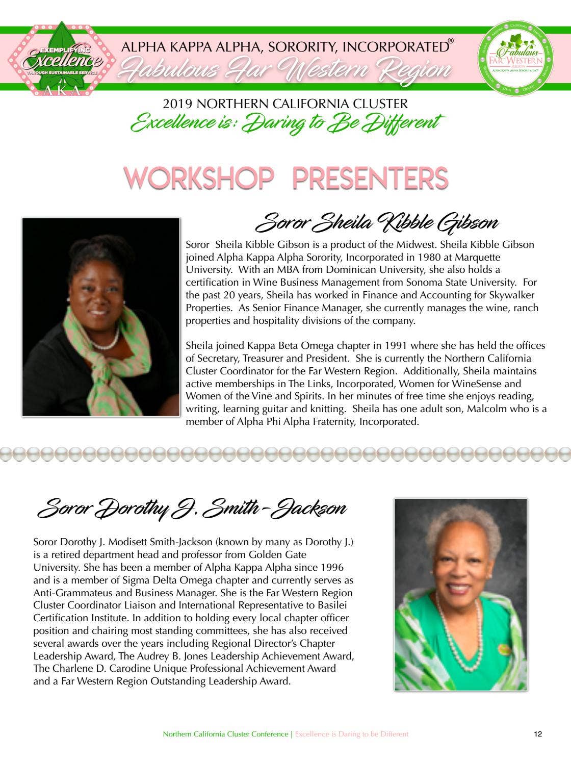 2019 Northern California Cluster Conference by AKA Far Western Region ...