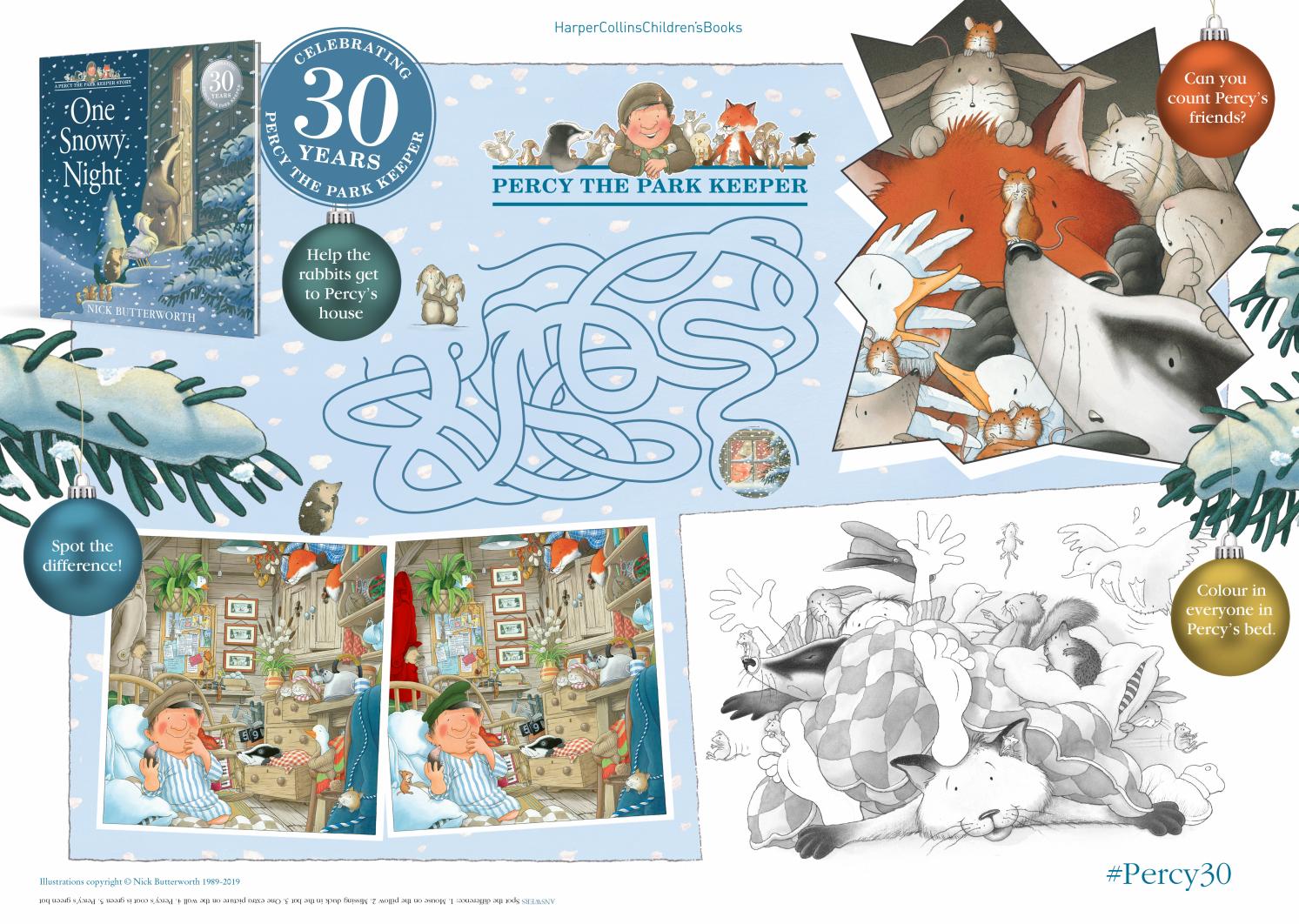 One Snowy Night Activity Sheet by harpercollinschildrens - Issuu