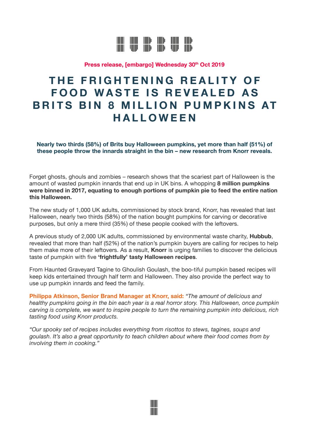 Frightening reality reveals Brits bin 8 million pumpkins at Halloween I ...