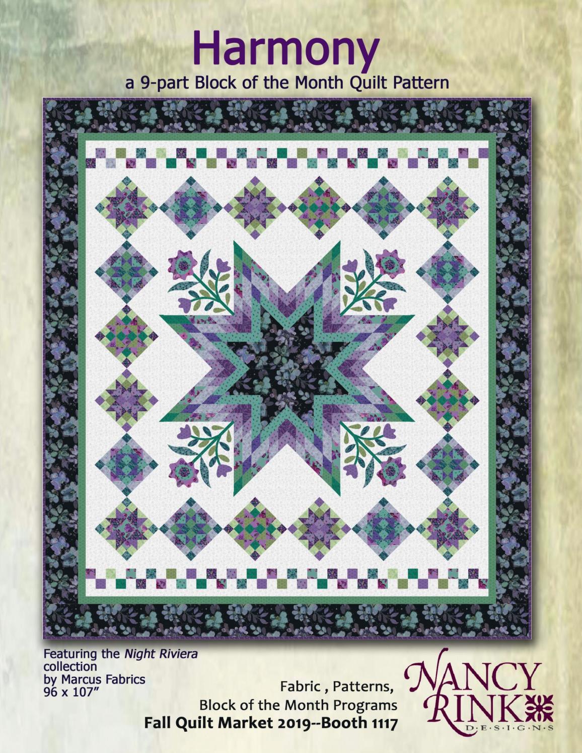 Nancy Rink Designs Quilt Pattern Catalog Fall 2019 by Nancy Rink ...