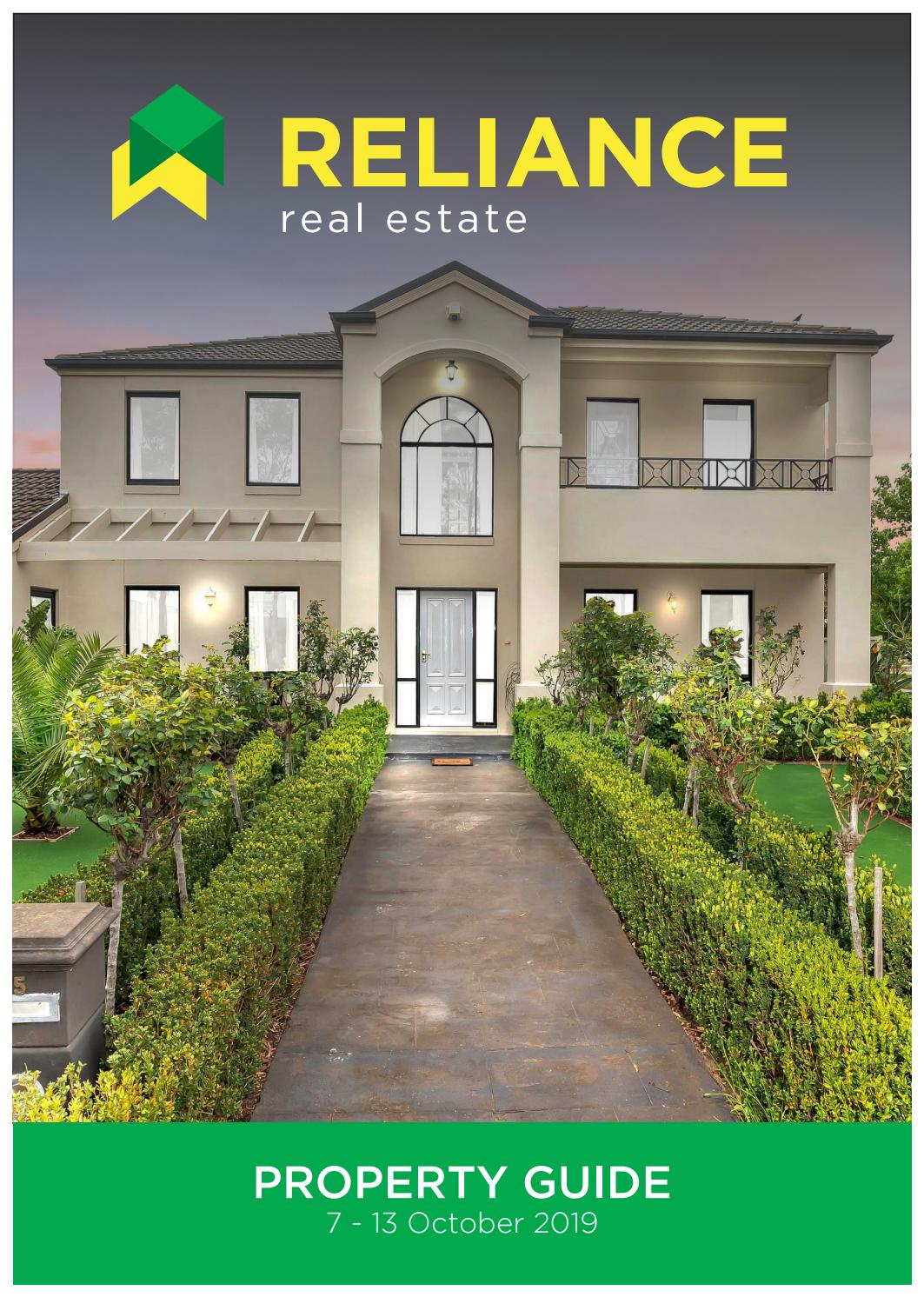 Reliance Property Guide 7 - 13 October 2019 by Reliance Real Estate - Issuu