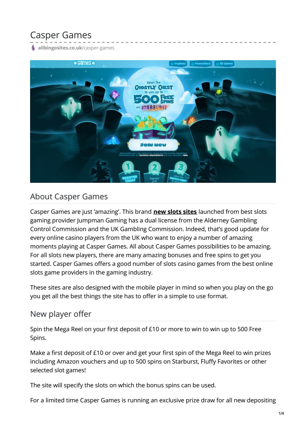 Casper Games by Global Site Solution - Issuu