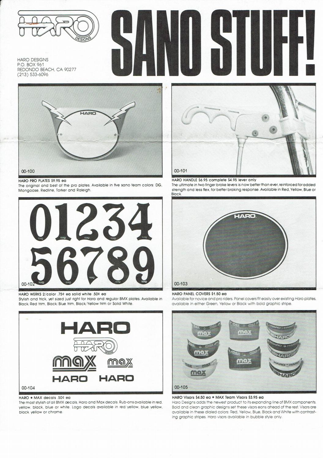 1981 Haro Designs Catalog by Haro Bikes - Issuu