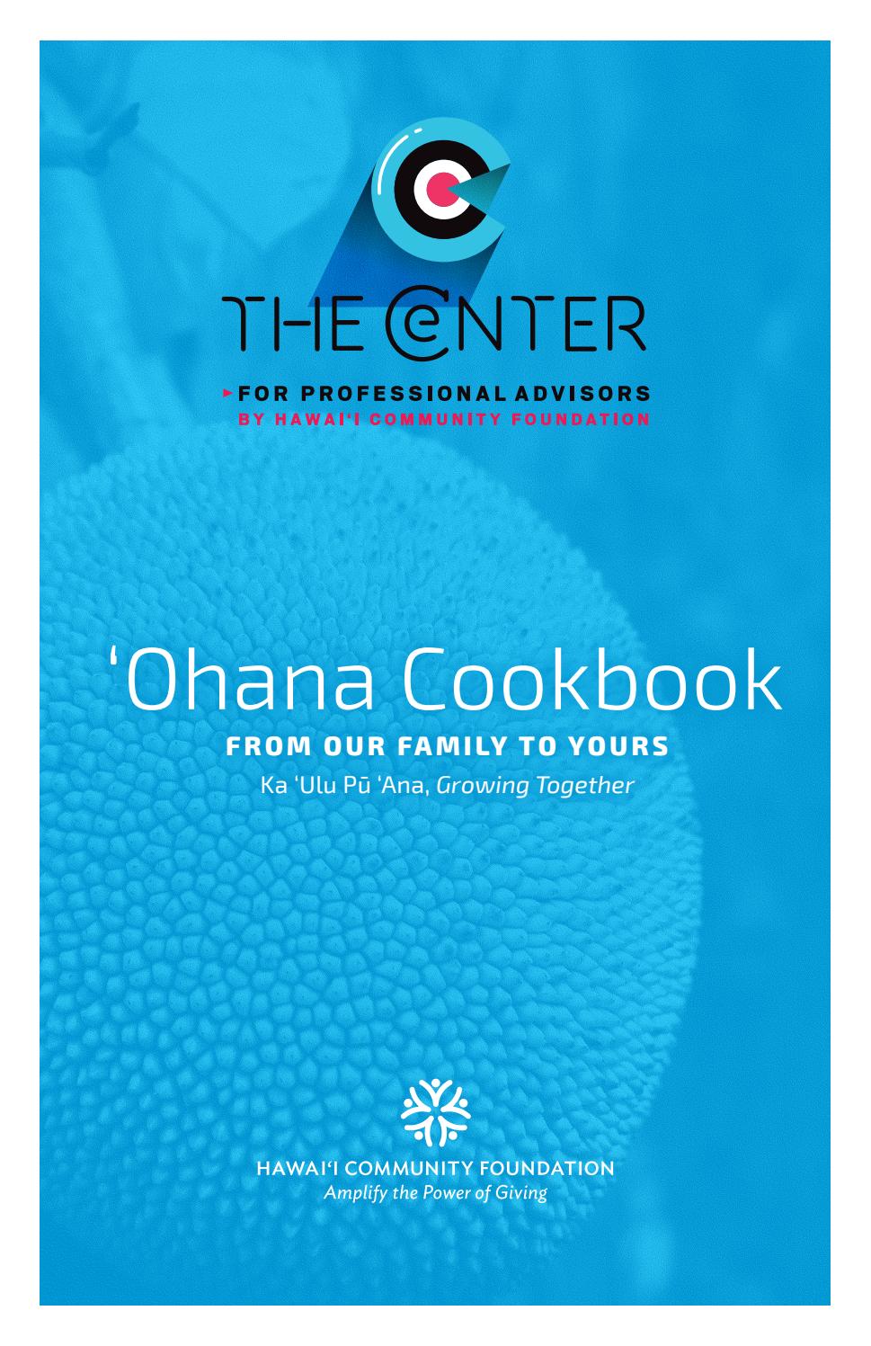 Ohana Cookbook by Hawaii Community Foundation - Issuu