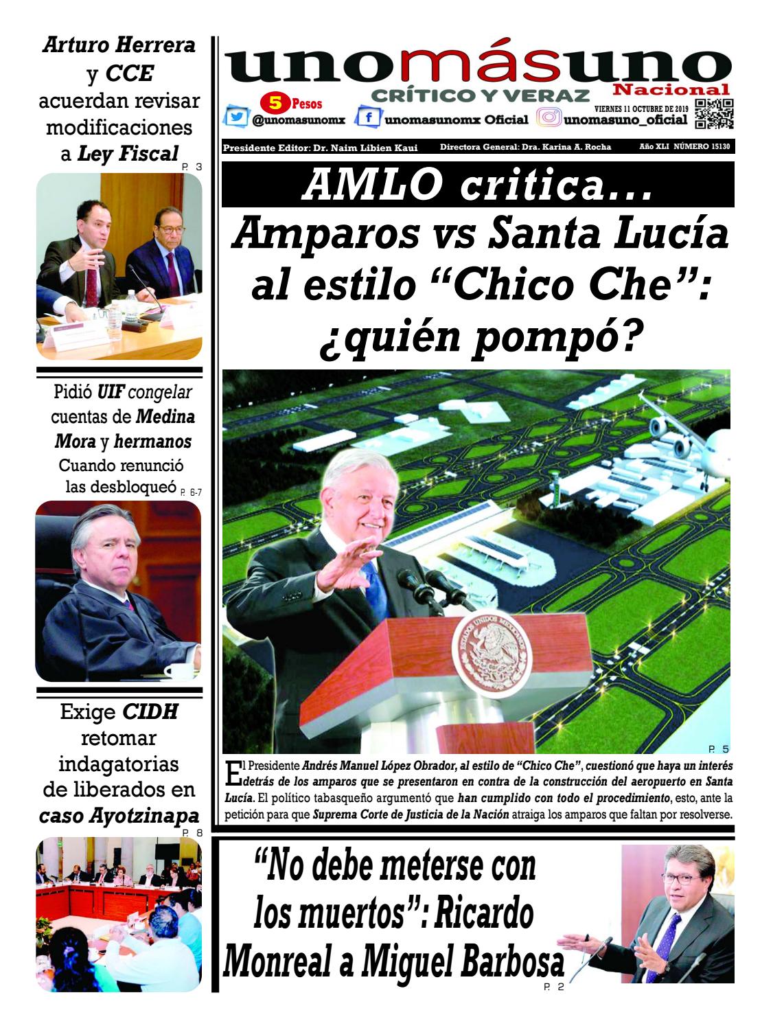 11 de Octubre 2019, Amparos vs Santa Lucía al estilo “Chico Che ...