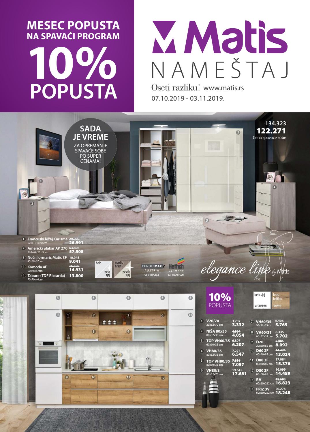 Matis katalog nameštaja od 07.10.-03.11.2019. by Catalog.rs - Issuu