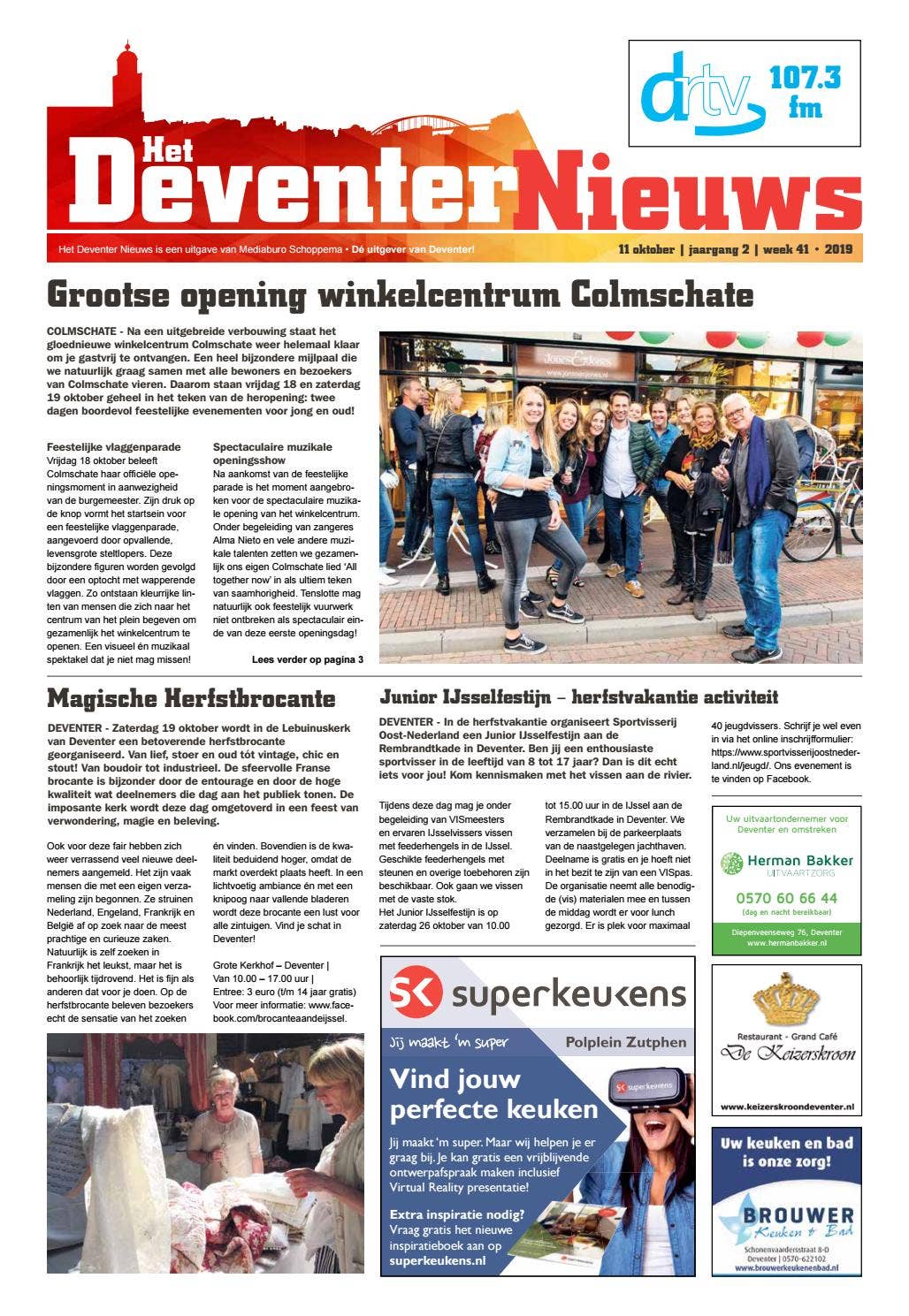 Deventer Nieuws week 41 2019 by Mediaburo Schoppema - Issuu