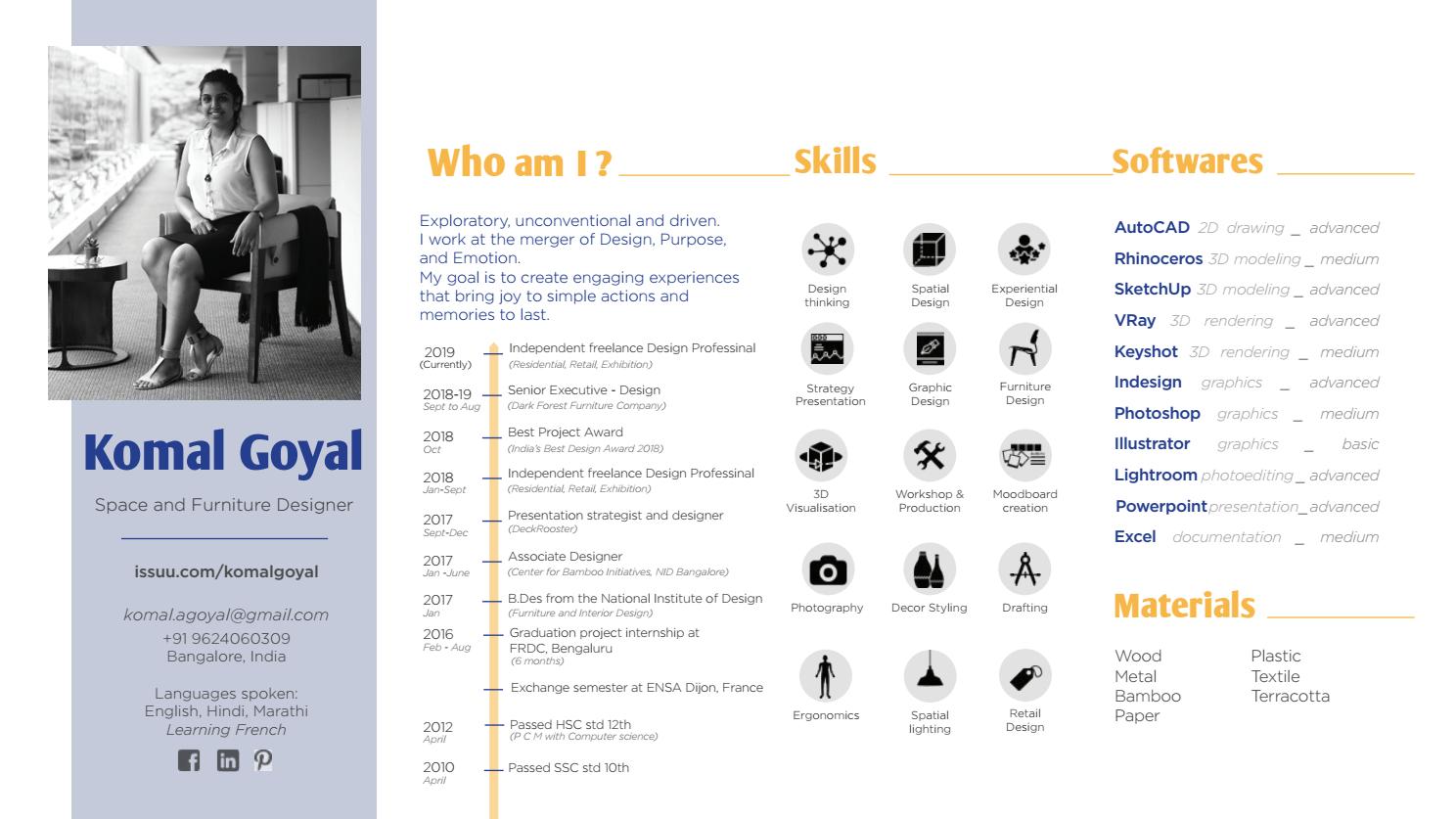 Curriculum Vitae by Komal Goyal - Issuu