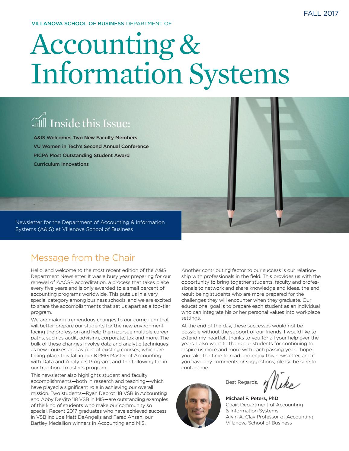 Villanova School of Business | 2017 Accounting Newsletter by Villanova ...