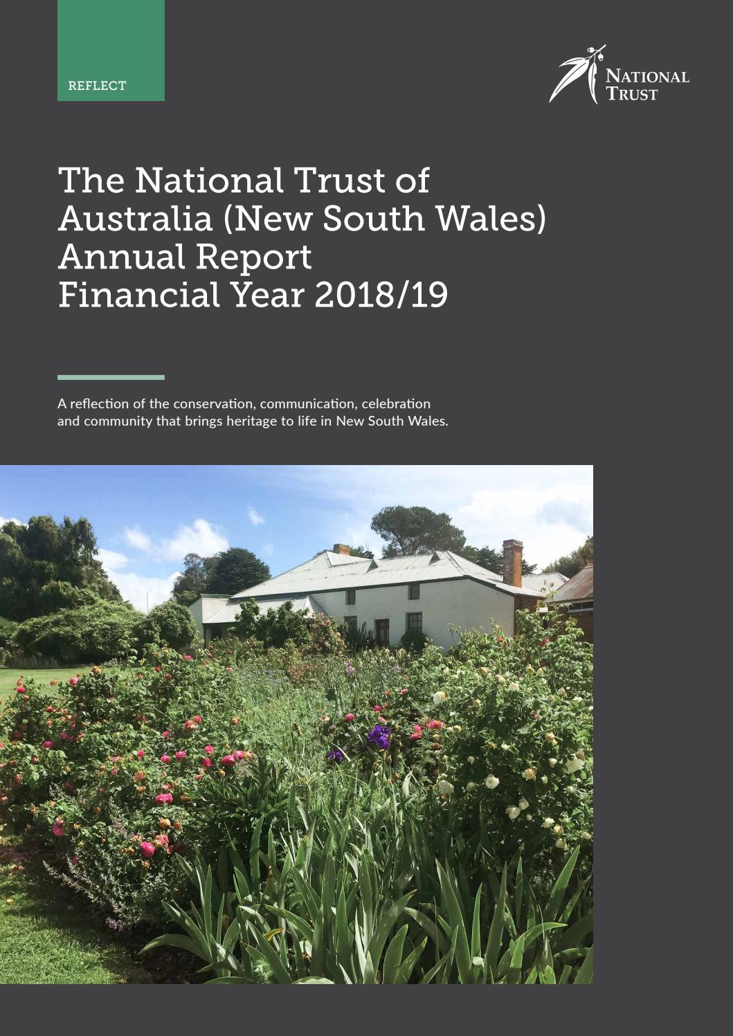 The National Trust of Australia (New South Wales) Annual Report ...