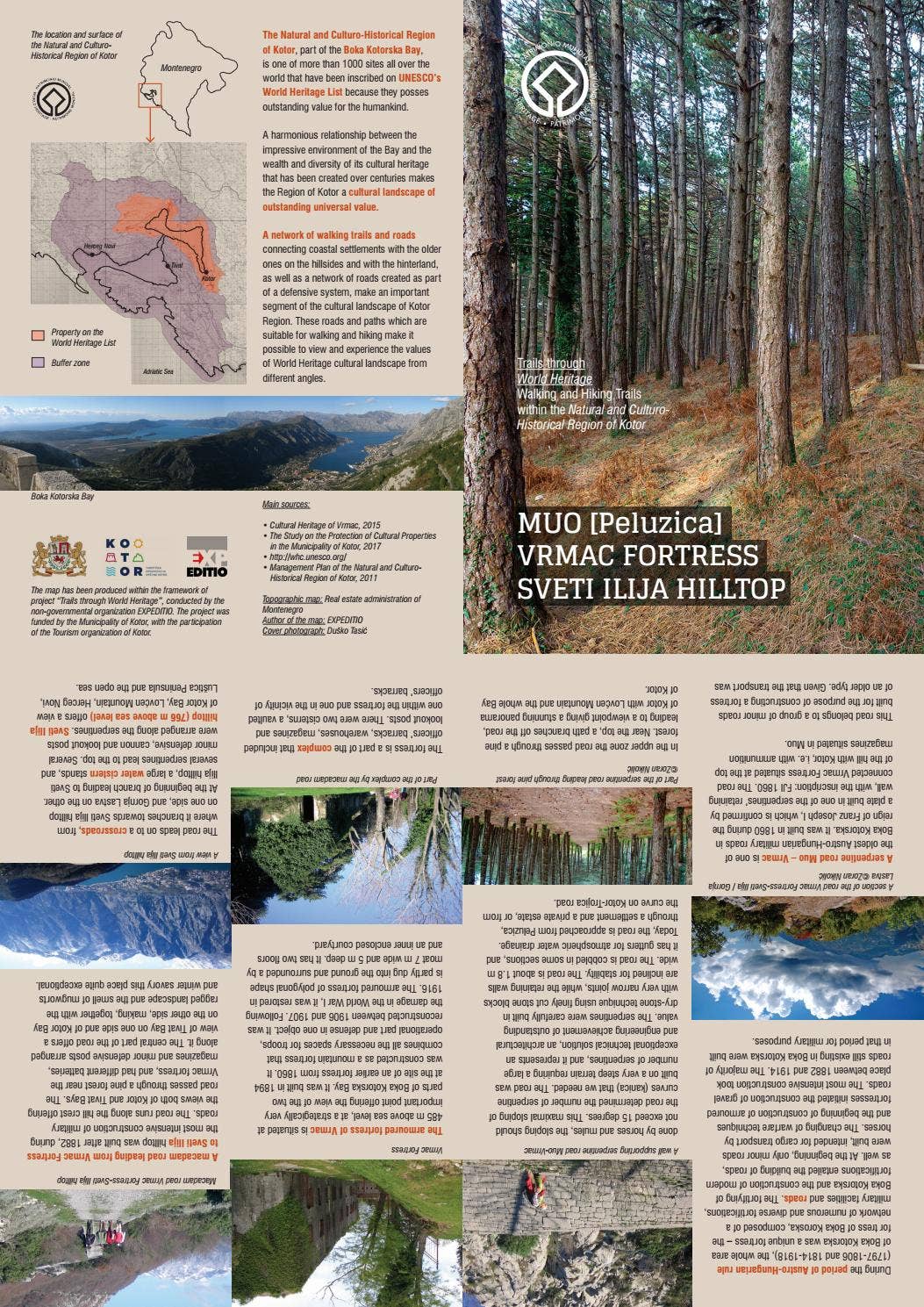 Map "Trails through World Heritage": MUO [Peluzica] - TVRDJAVA VRMAC ...