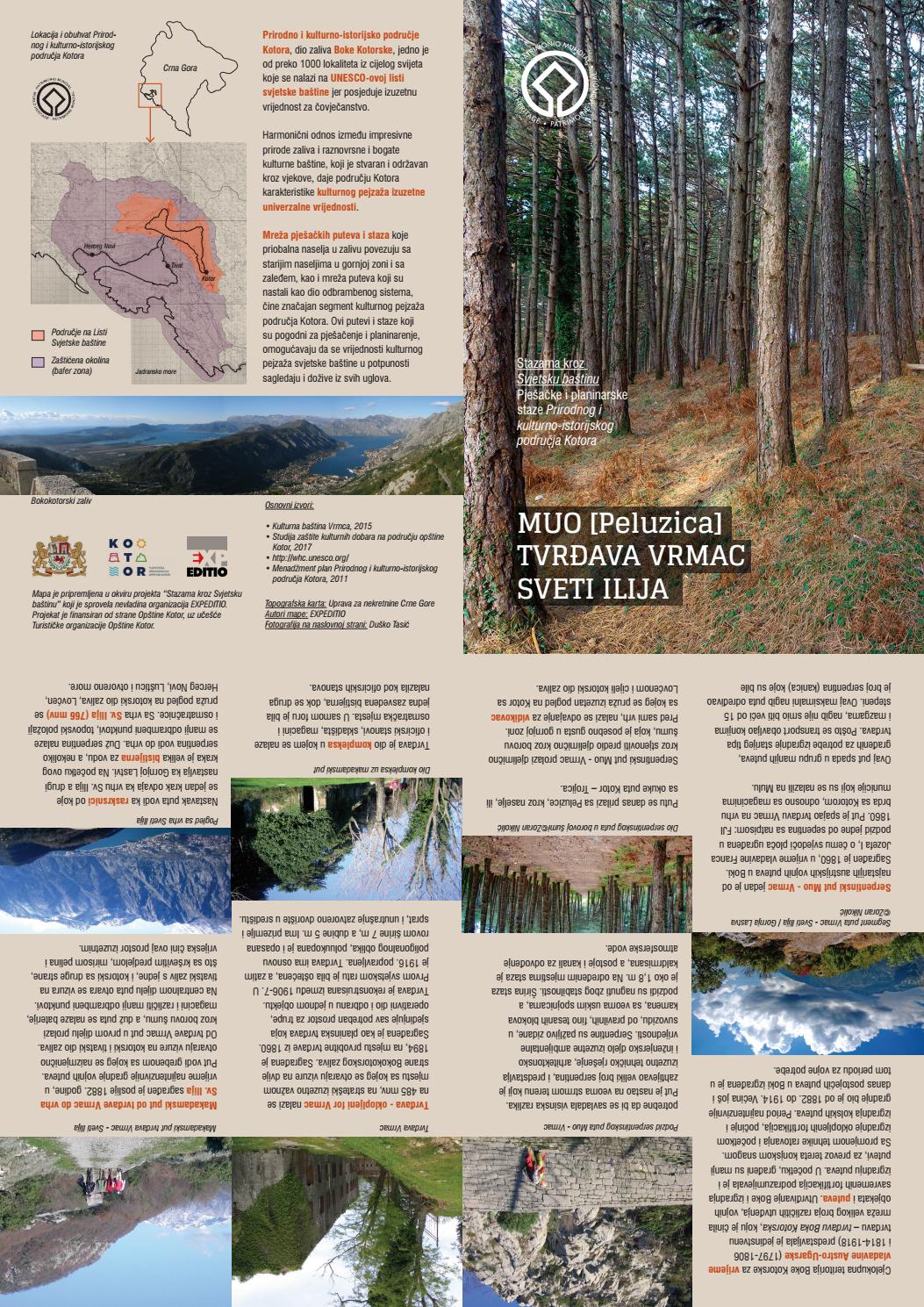 Mapa “Stazama kroz Svjetsku baštinu”: Muo (Peluzica) - Tvrđava Vrmac ...