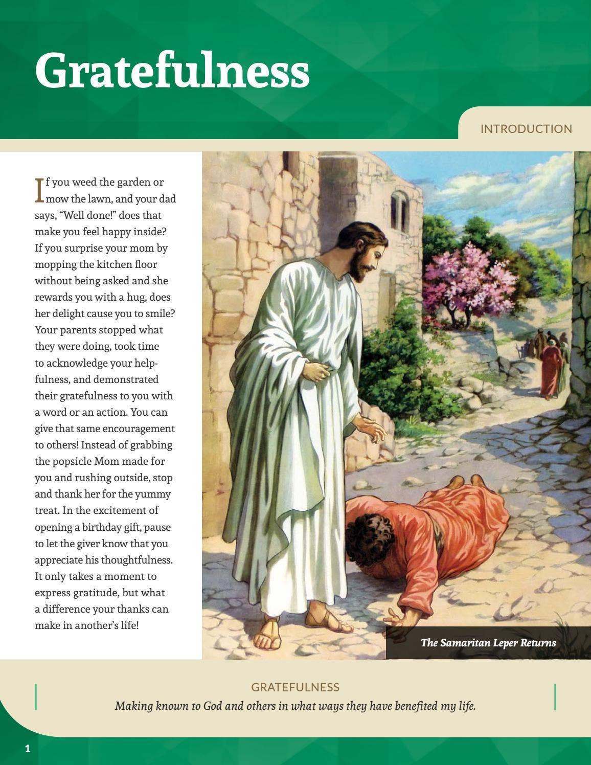 Gratefulness Character Curriculum by Institute in Basic Life Principles ...