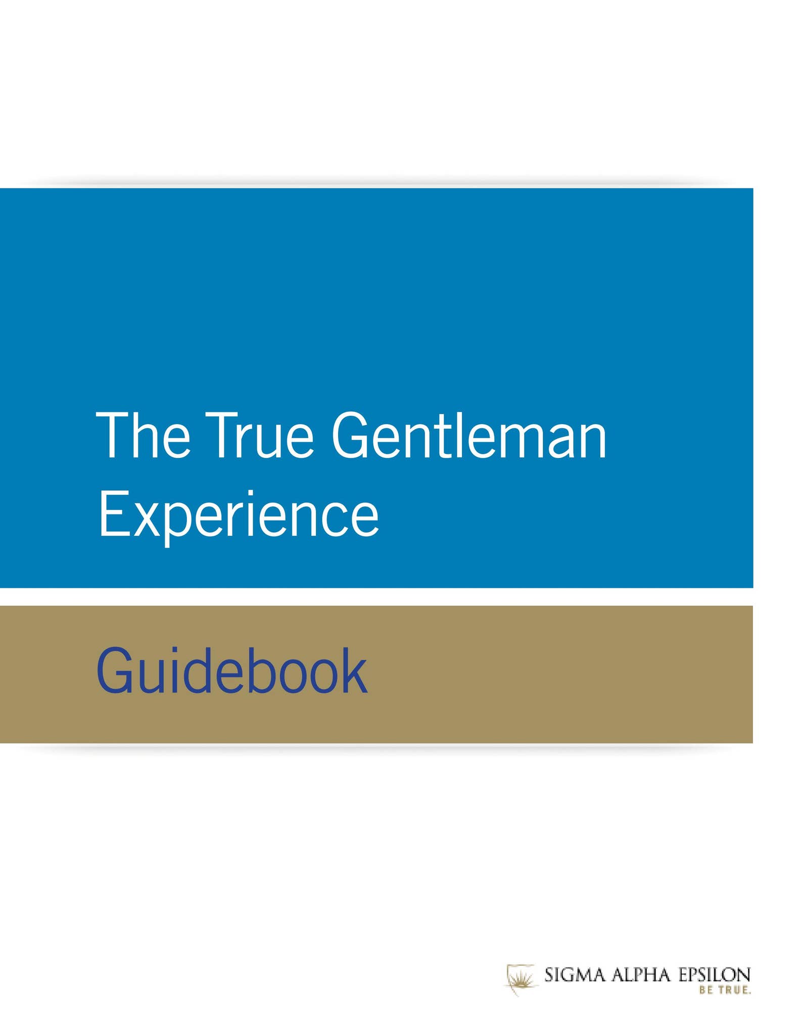 The True Gentlemen Experience Guidebook by Sigma Alpha Epsilon - Issuu