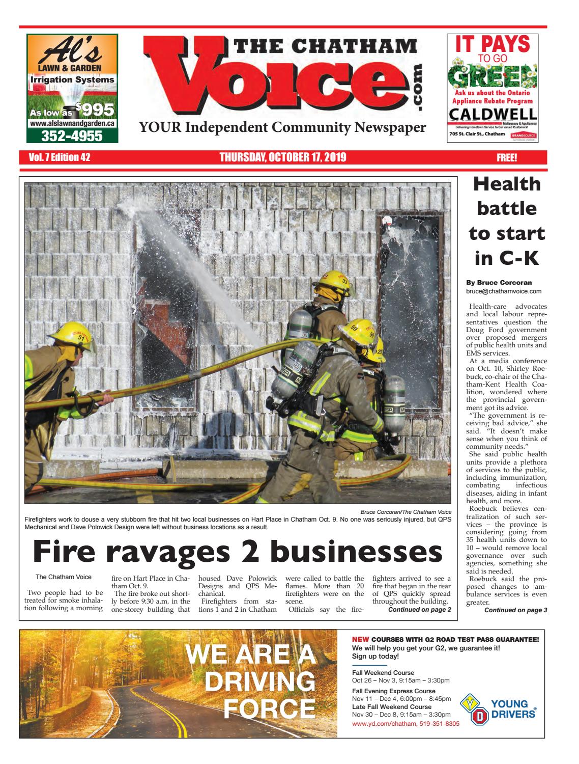 The Chatham Voice, Oct. 17, 2019 by Chatham Voice - Issuu