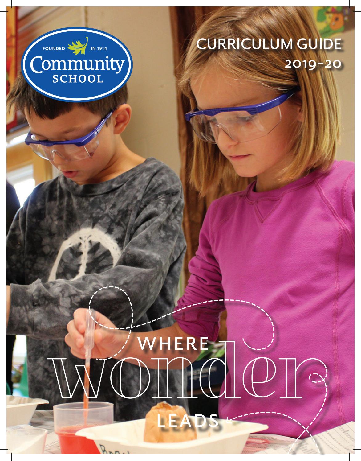 Community School 2019-2020 Curriculum Guide by Community School - Issuu