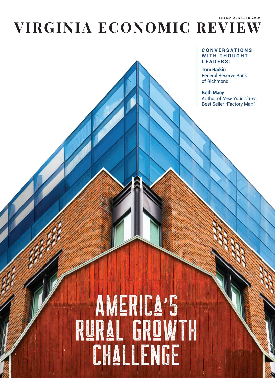 Virginia Economic Review: Third Quarter 2019 by vedpvirginia - Issuu