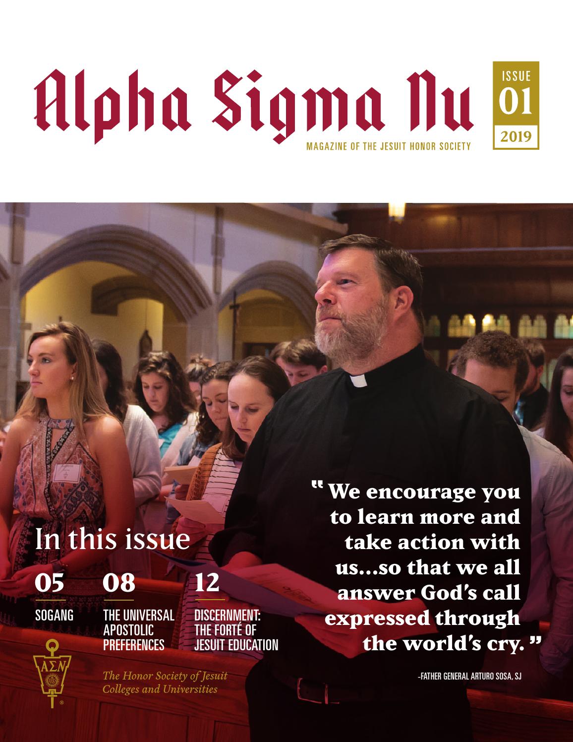 Alpha Sigma Nu Magazine - Issue 1 by Alpha Sigma Nu - Issuu