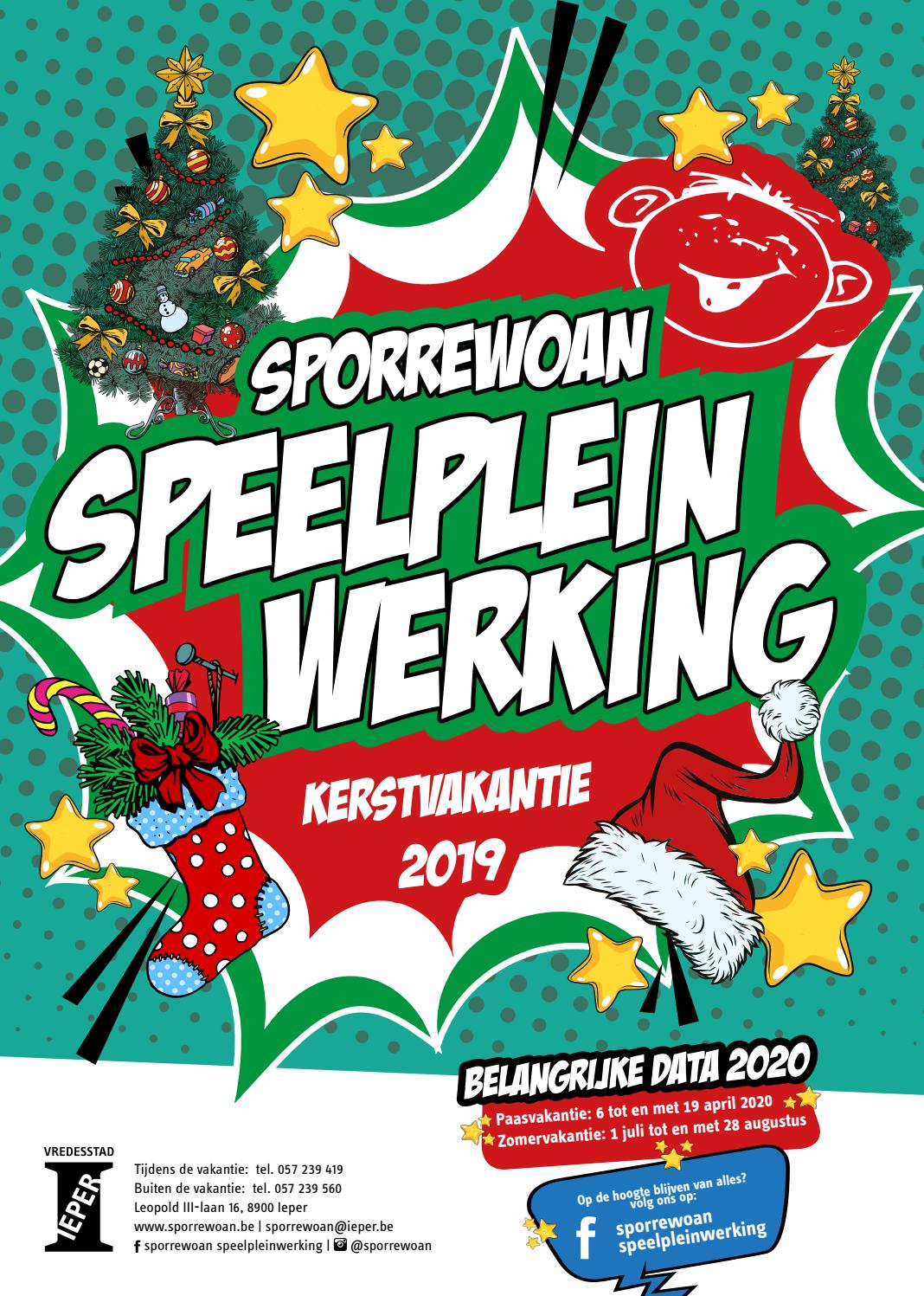 Sporrewoan - Speelpleinwerking - kerst 2019 by Stad Ieper - Issuu