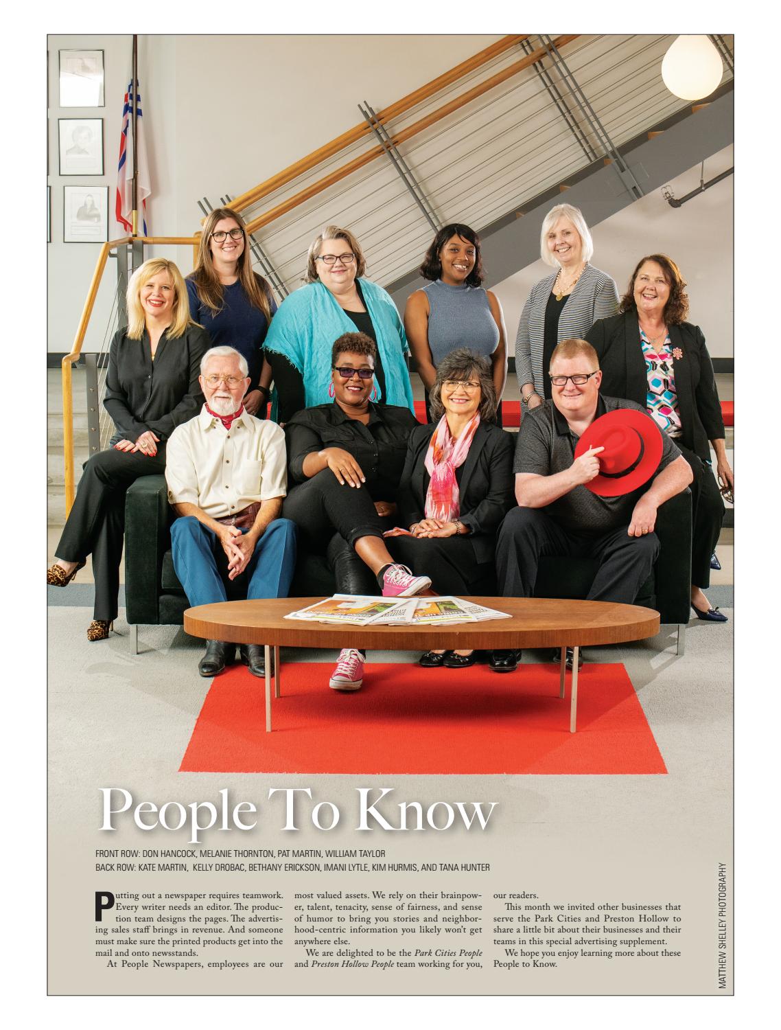 People Newspapers 2019 People to Know by People Newspapers - Issuu