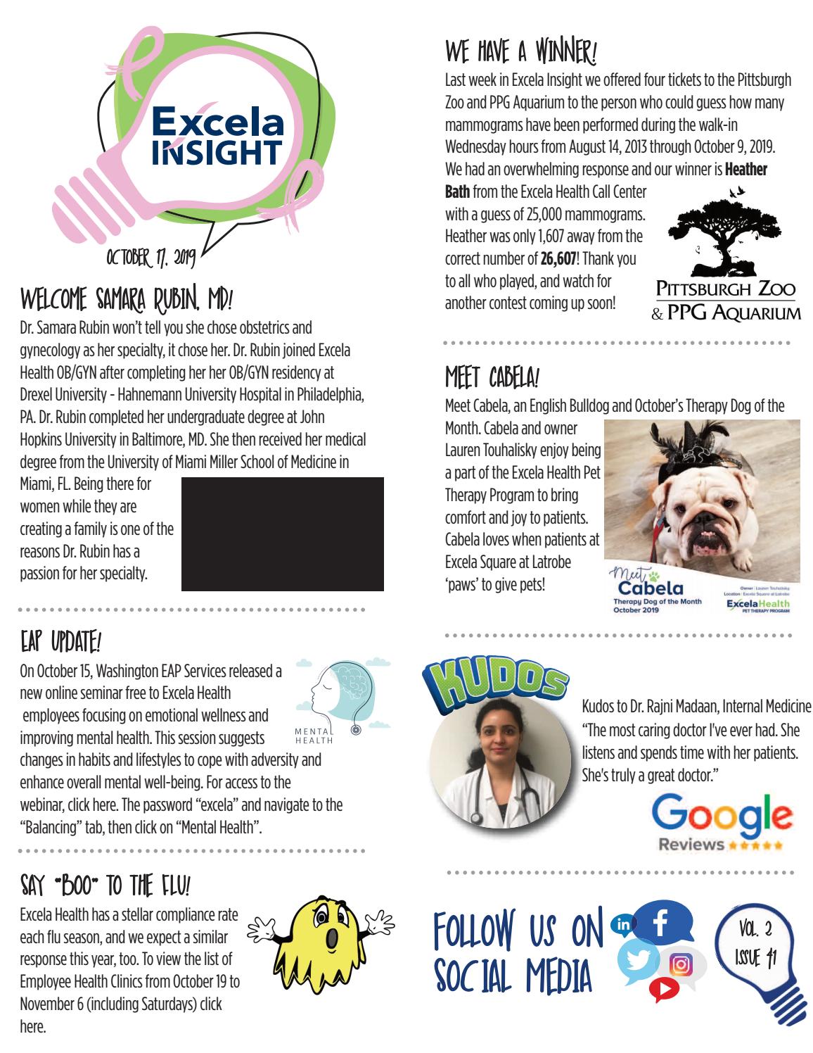 Excela Insight 10/17/19 by Independence Health System - Issuu