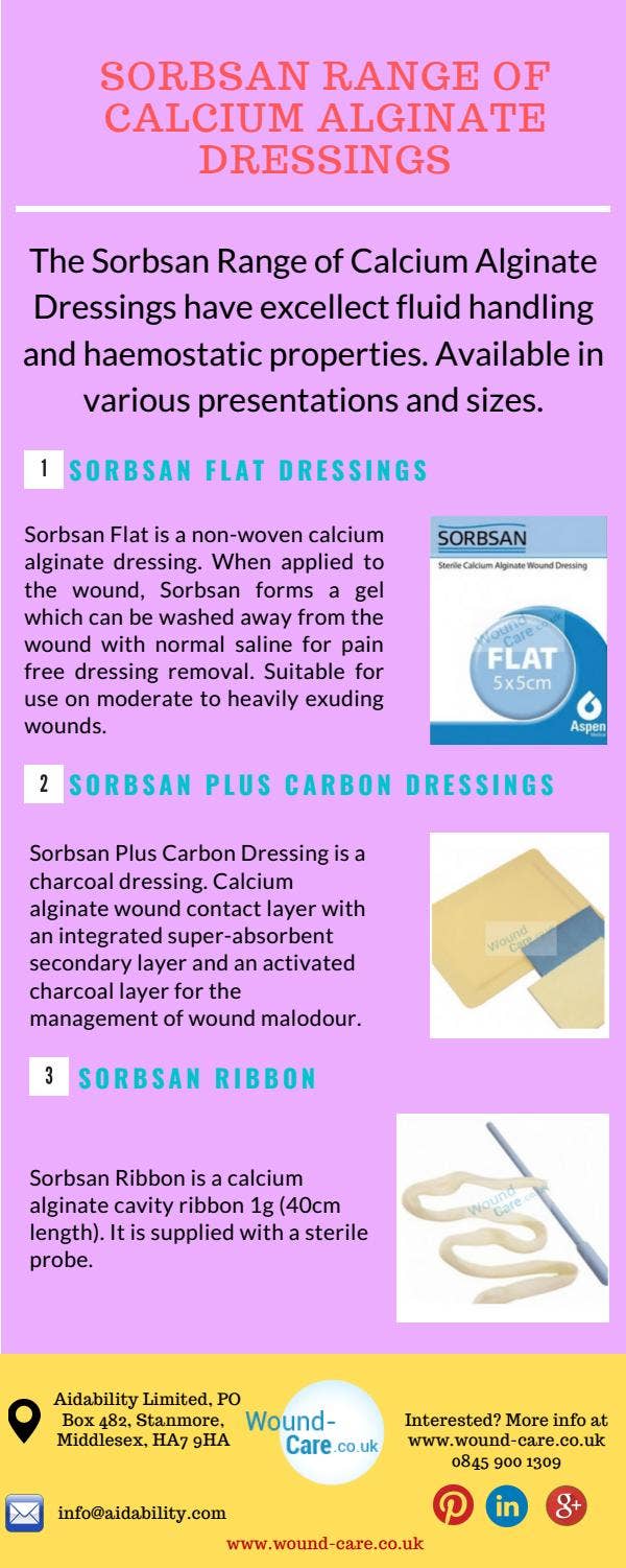 Sorbsan Range of Calcium Alginate Dressings by Wound Care - Issuu