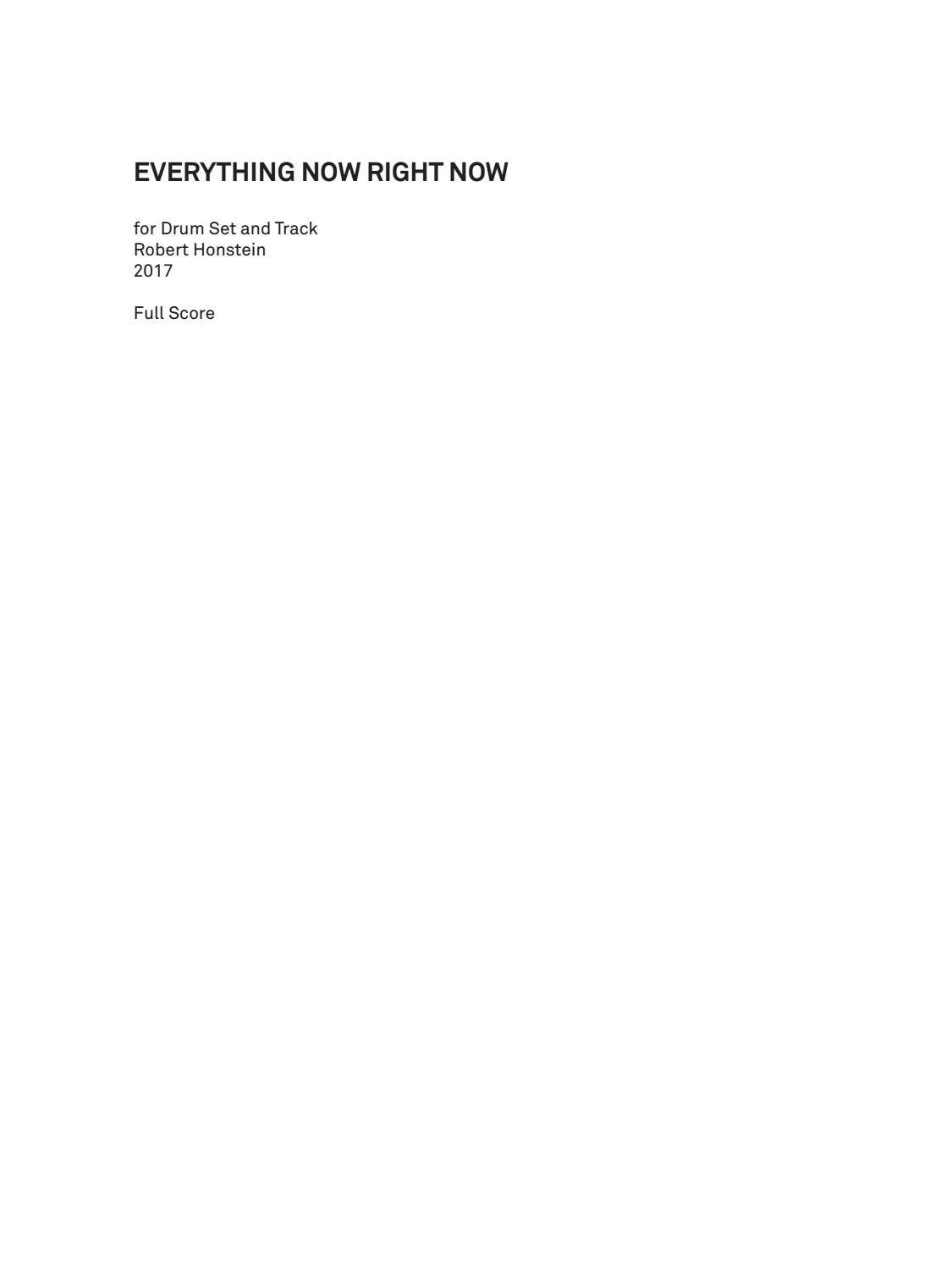 Robert Honstein - Everything Now Right Now by Robert Honstein - Issuu
