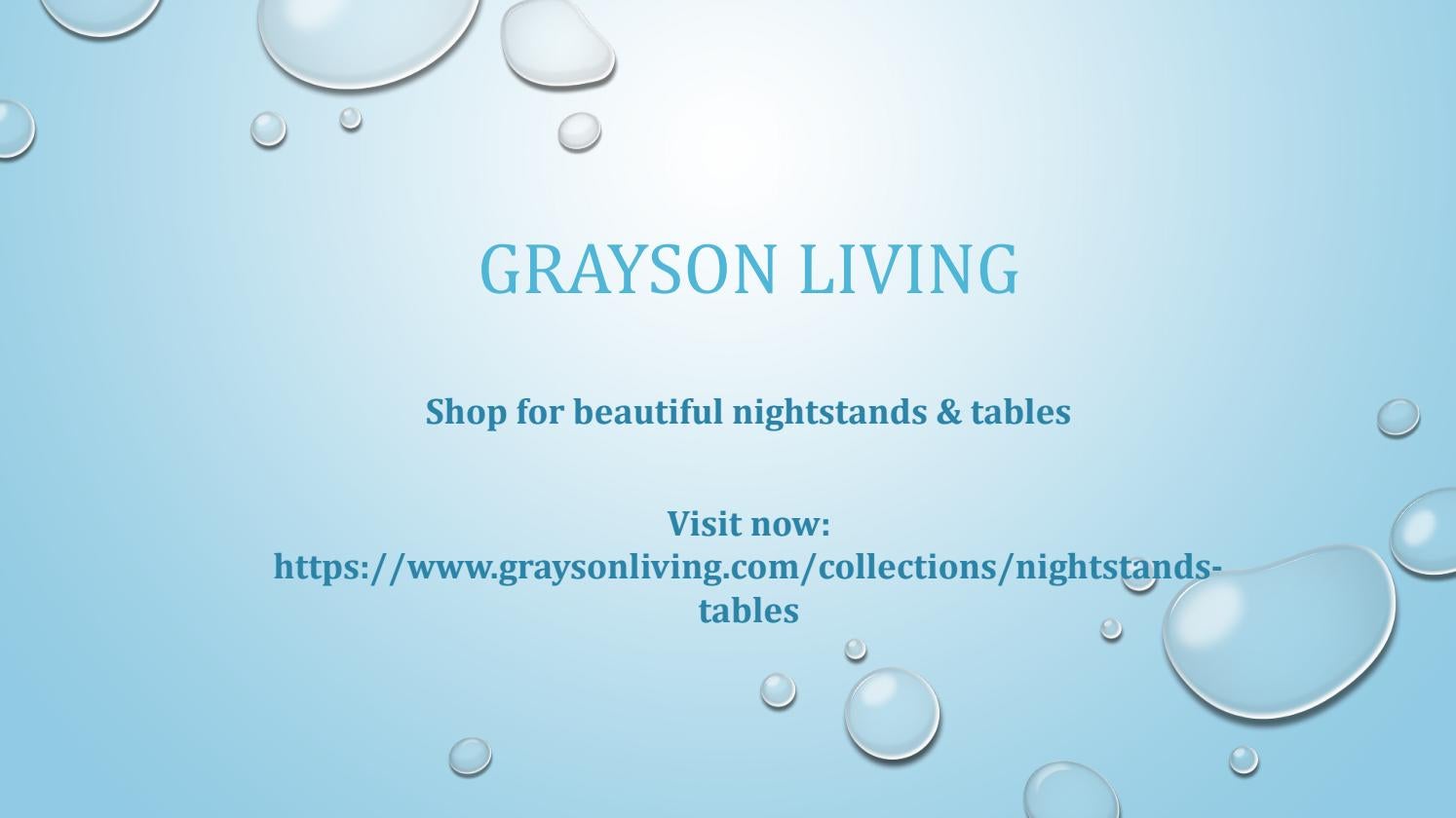 Nightstands & Table | Grayson Living by Grayson Living, Luxury ...