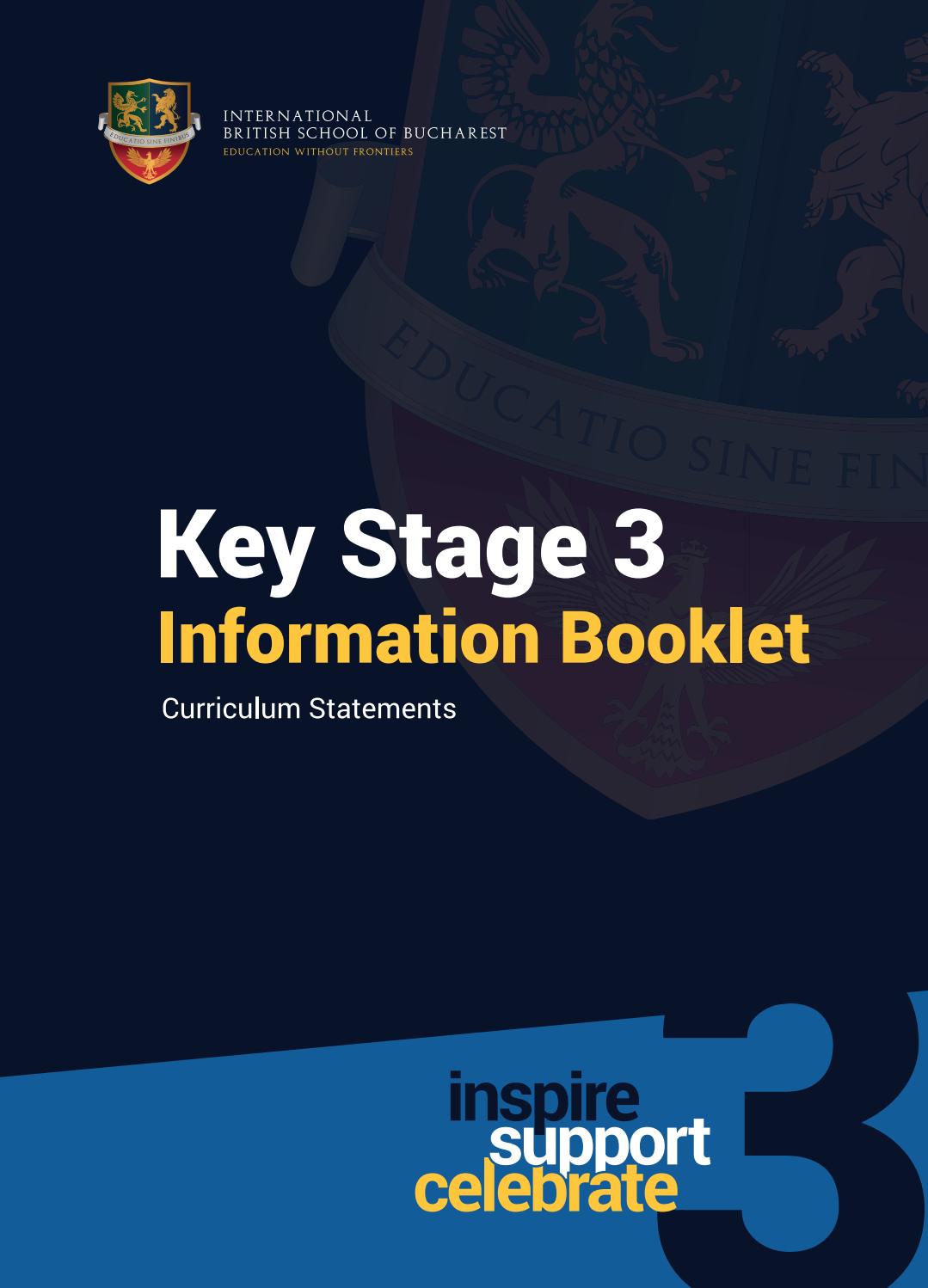 Key Stage 3 Information Booklet by International British School of ...