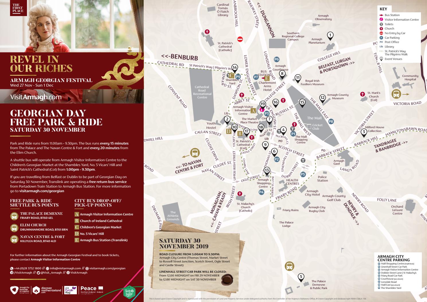Georgian Festival Tear Off Map 2019 by Armagh City Banbridge ...